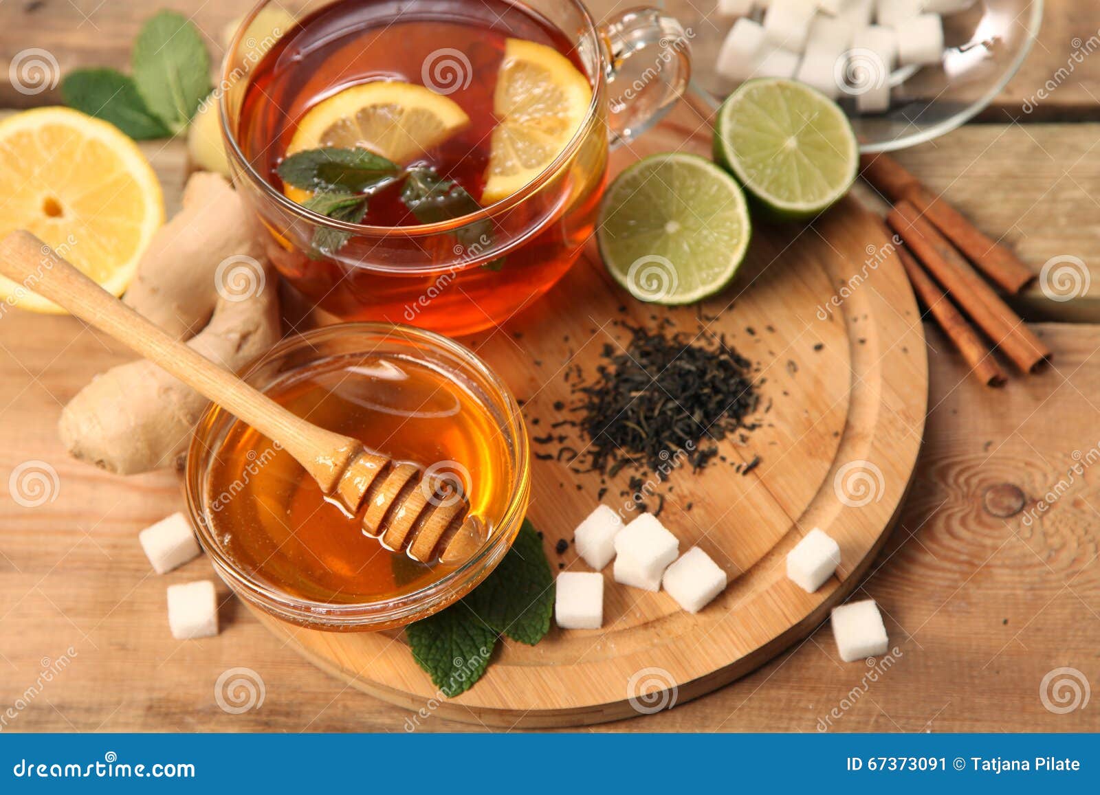 Black tea stock image. Image of honey, ingredient, drinking - 67373091