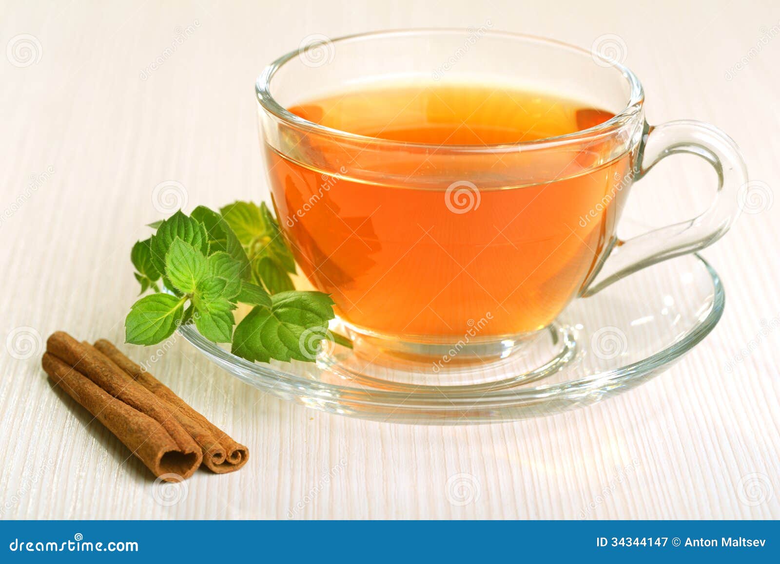 Black tea stock image. Image of mint, single, beverage - 34344147