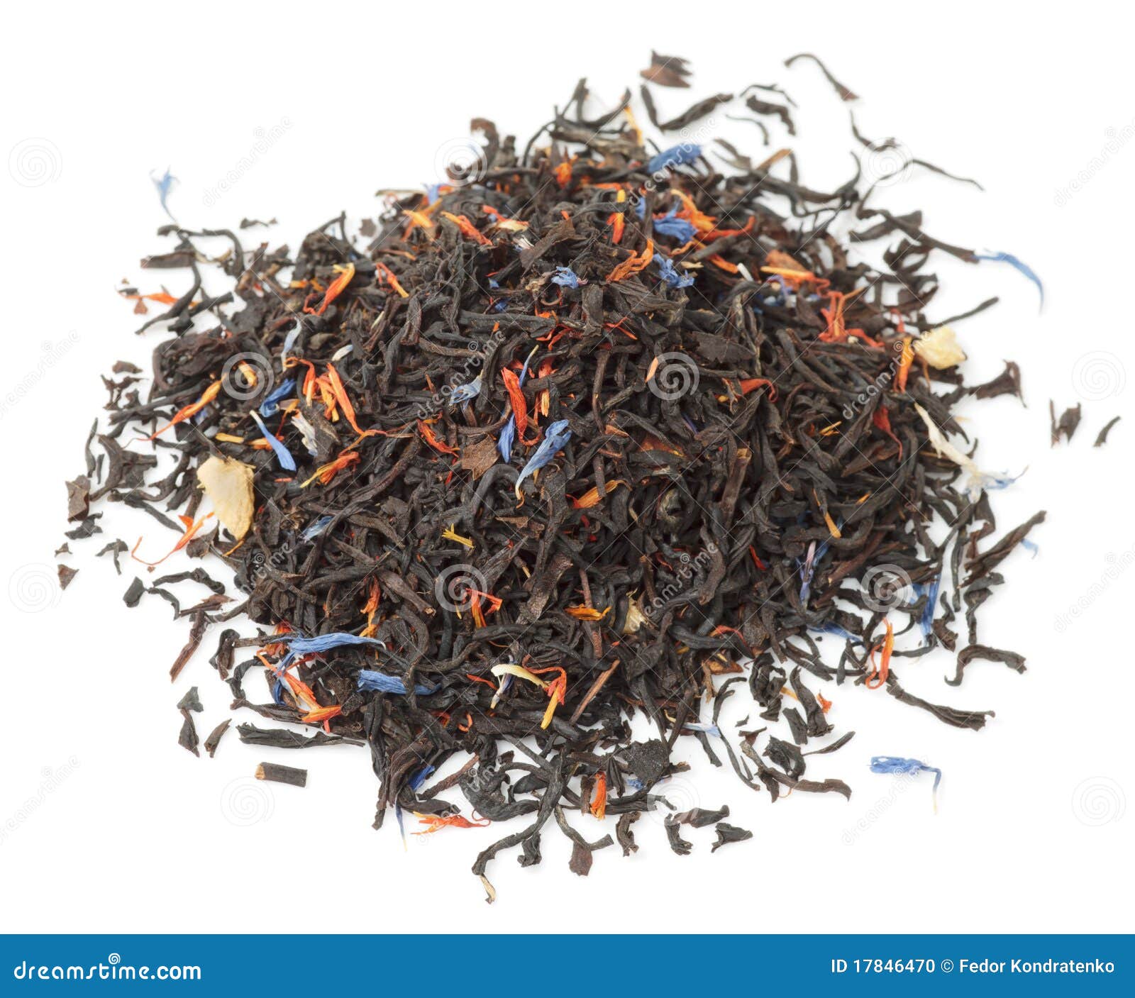 Black Tea Scented with Fruits and Flowers Stock Photo - Image of flower ...