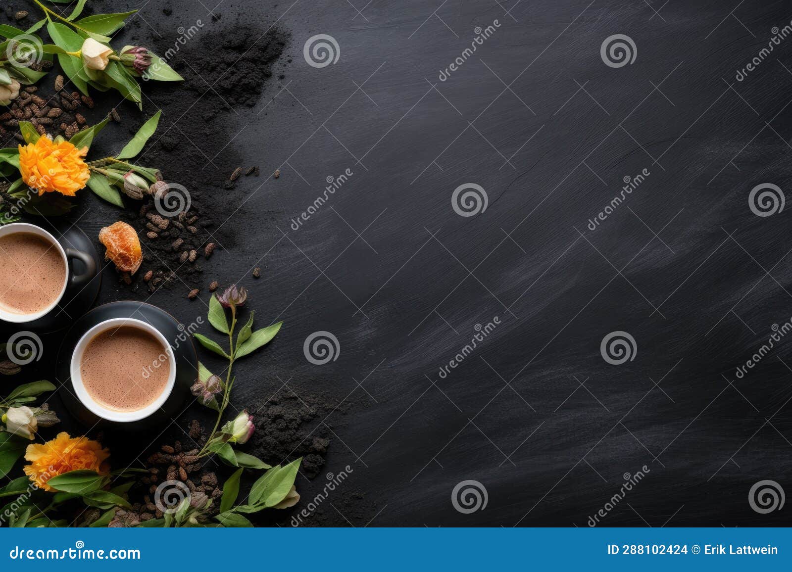Black Tea Themed Background Large Copy Space - Stock Picture Backdrop ...