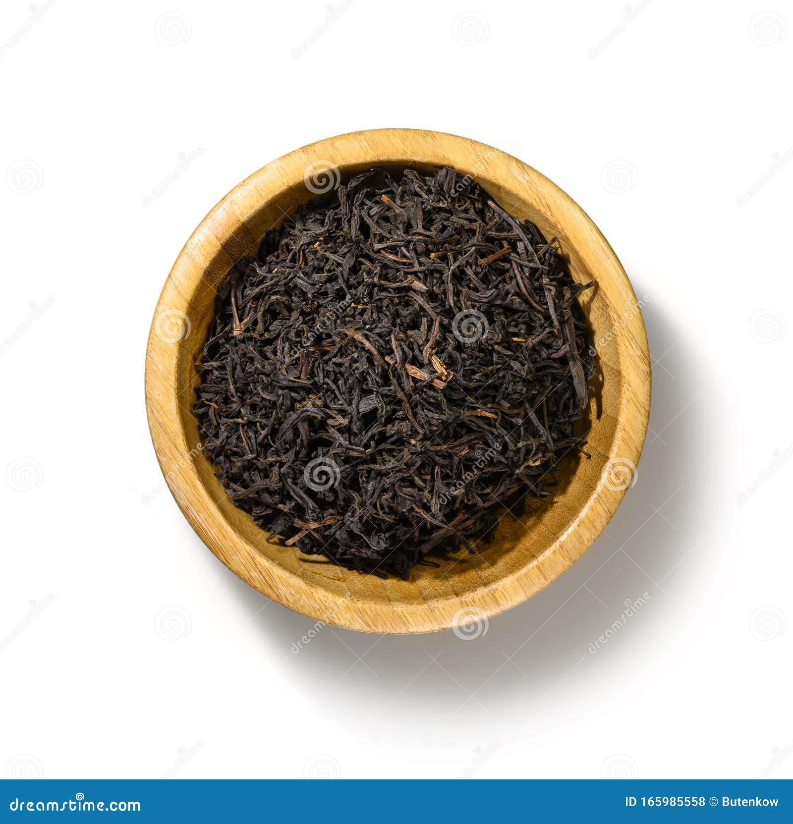 Black Tea Top View on White Background Stock Photo - Image of ...