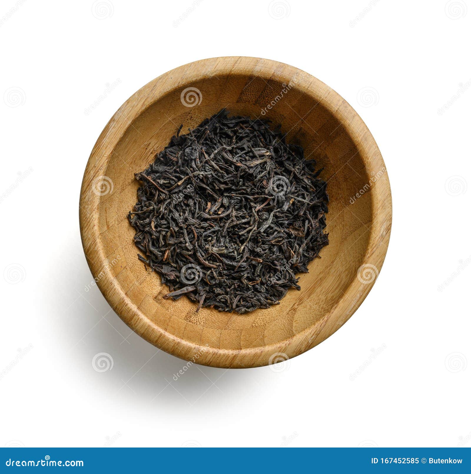 Black Tea Top View on White Background Stock Image - Image of heap ...