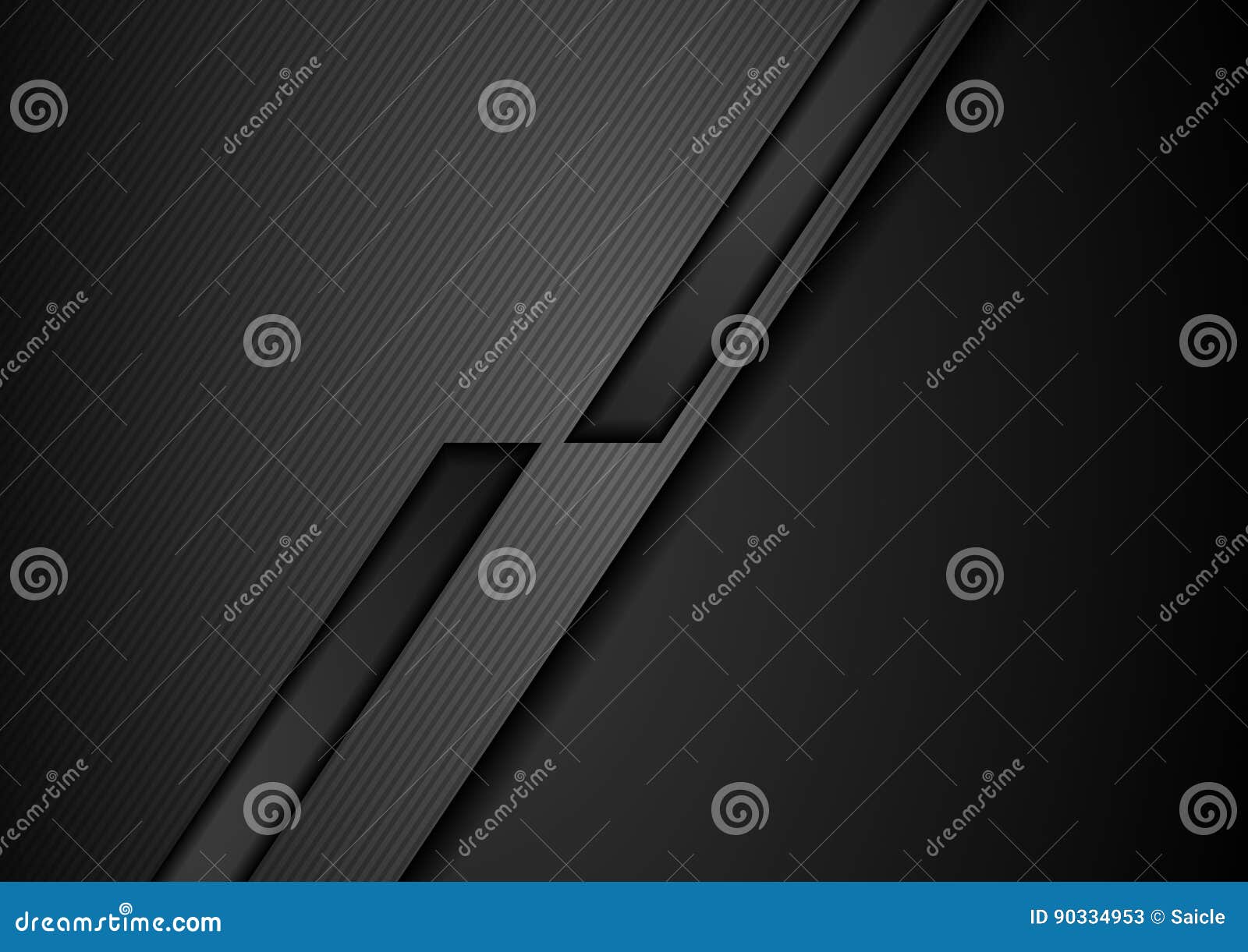 Black Tech Geometric Corporate Background Stock Vector - Illustration ...