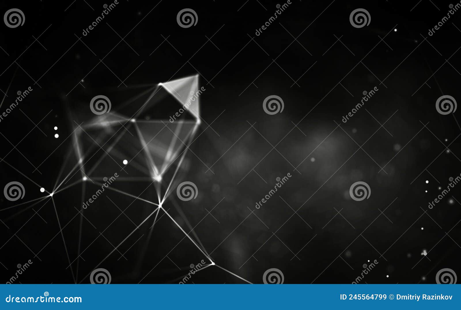 Black Technology Background. Global Communication Network Concept ...
