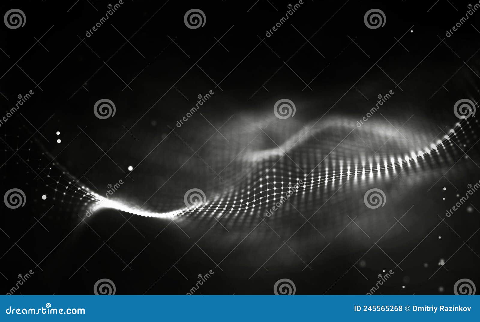 Black Technology Background. Global Communication Network Concept ...