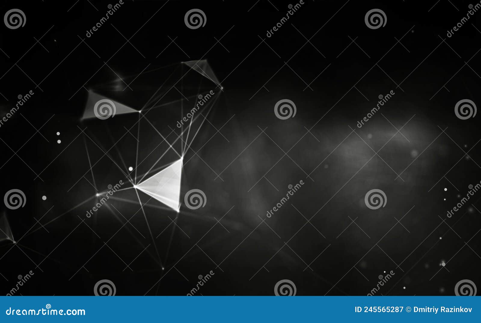Black Technology Background. Global Communication Network Concept ...