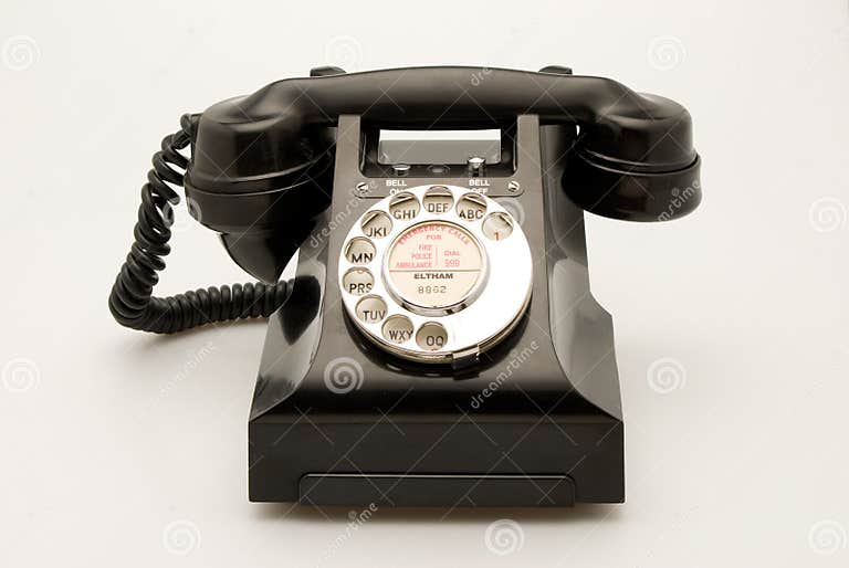 Black telephone stock photo. Image of talk, bakerlite - 10043756