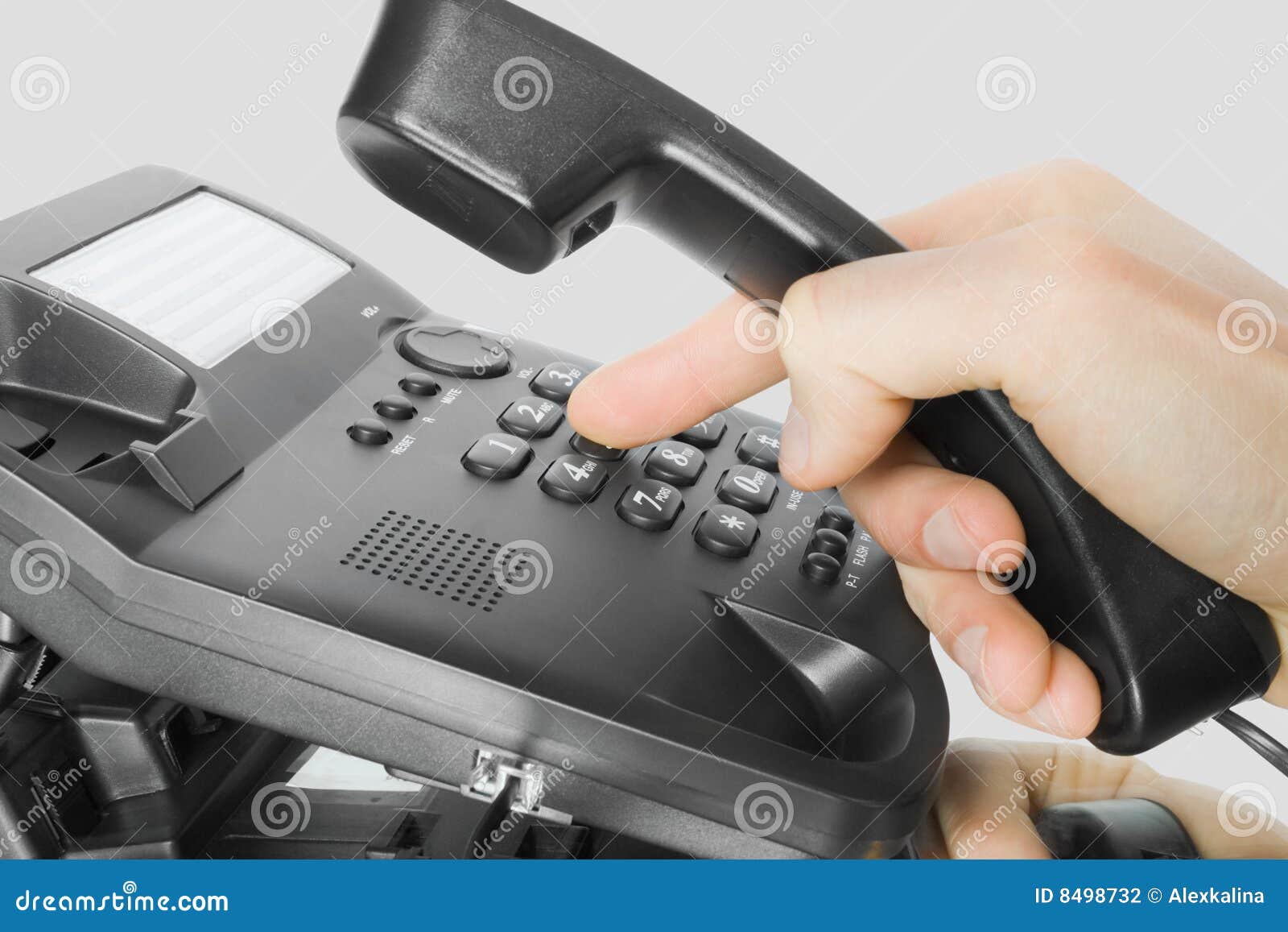 Black telephone stock photo. Image of equipment, connection - 8498732