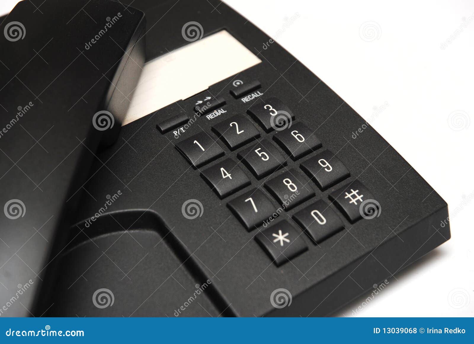 Black telephone isolated stock photo. Image of isolated - 13039068