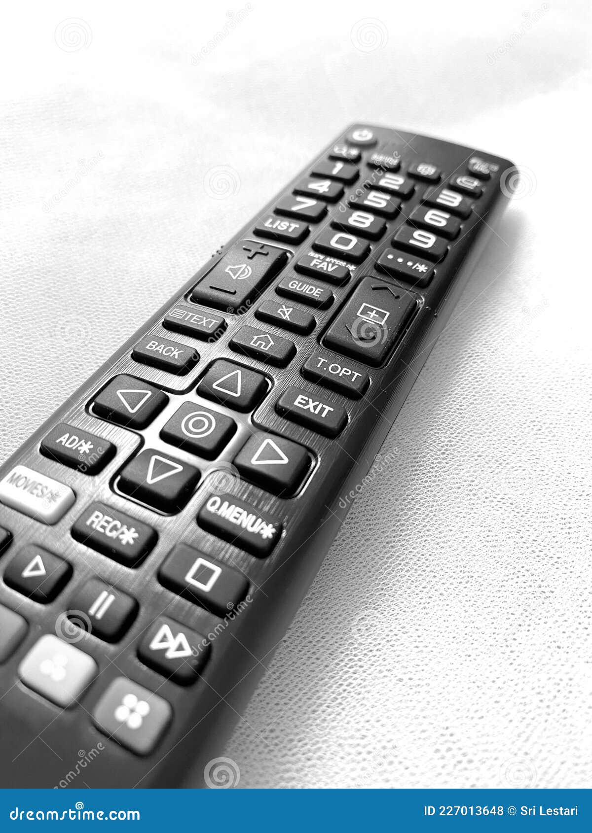 Monochromatic Television Remote Stock Photo - Image of remote ...