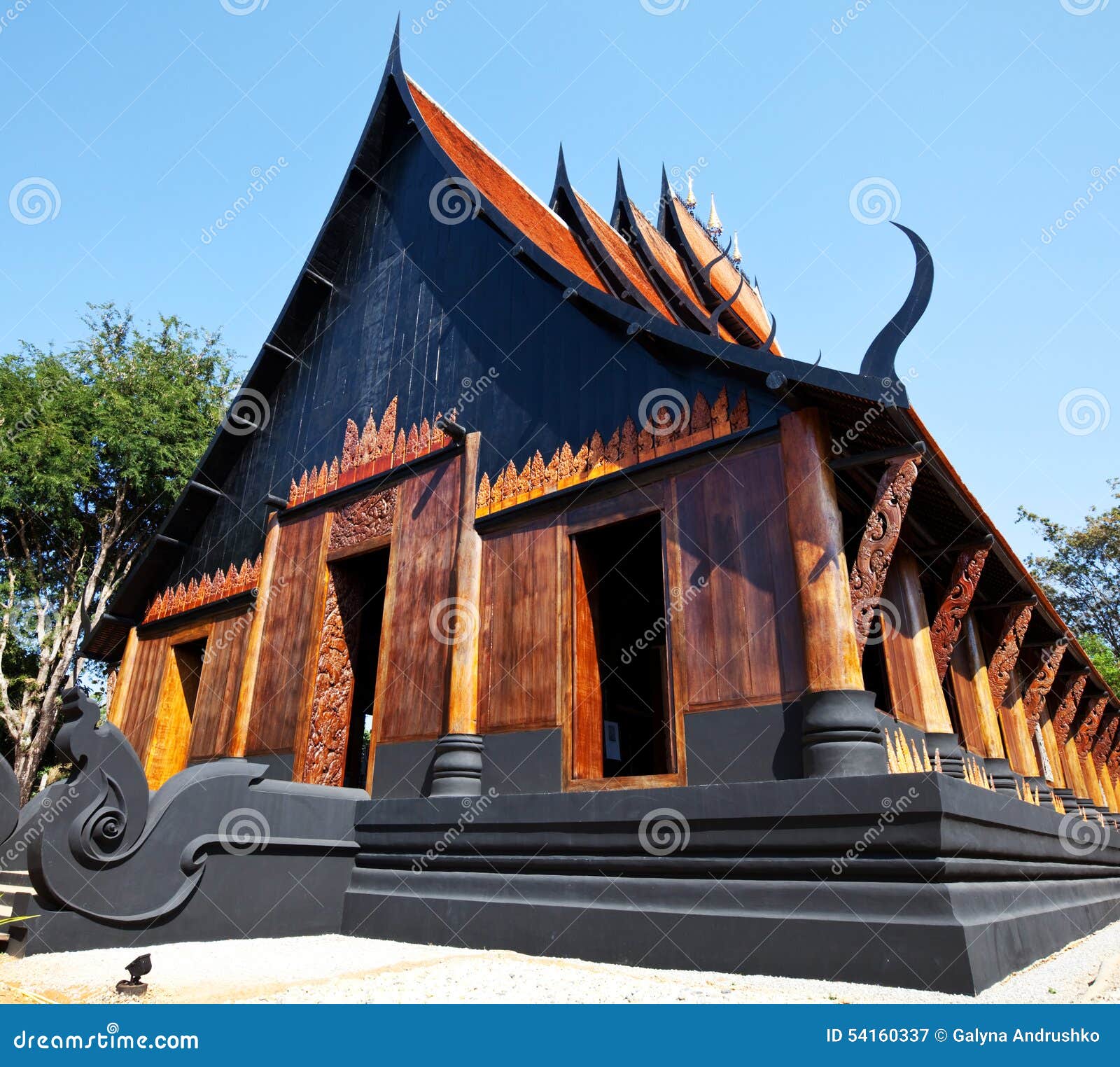Black Temple stock image. Image of light, rong, building - 54160337
