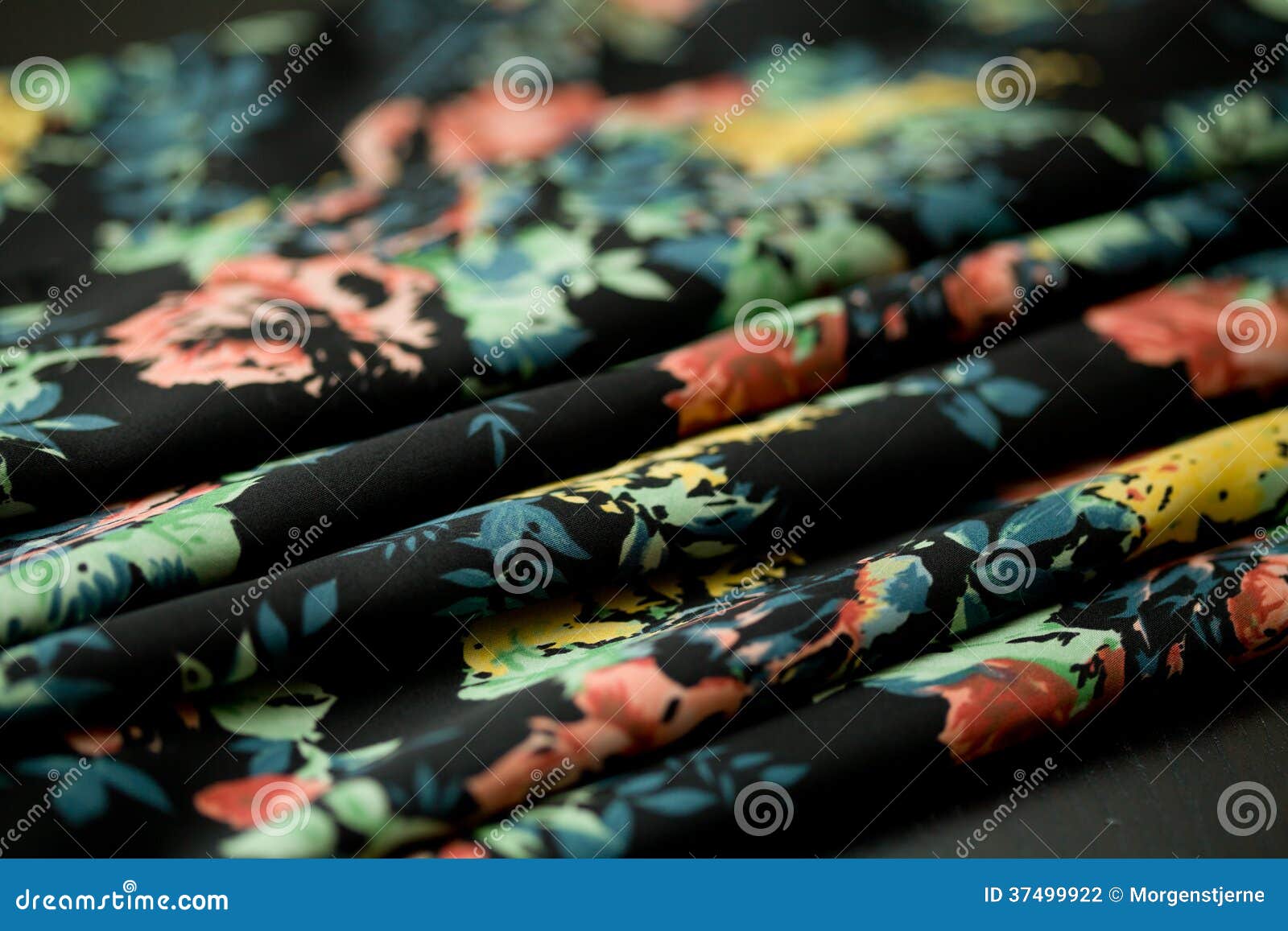 Black Tender Colored Textile, Elegance Rippled Material Stock Photo ...