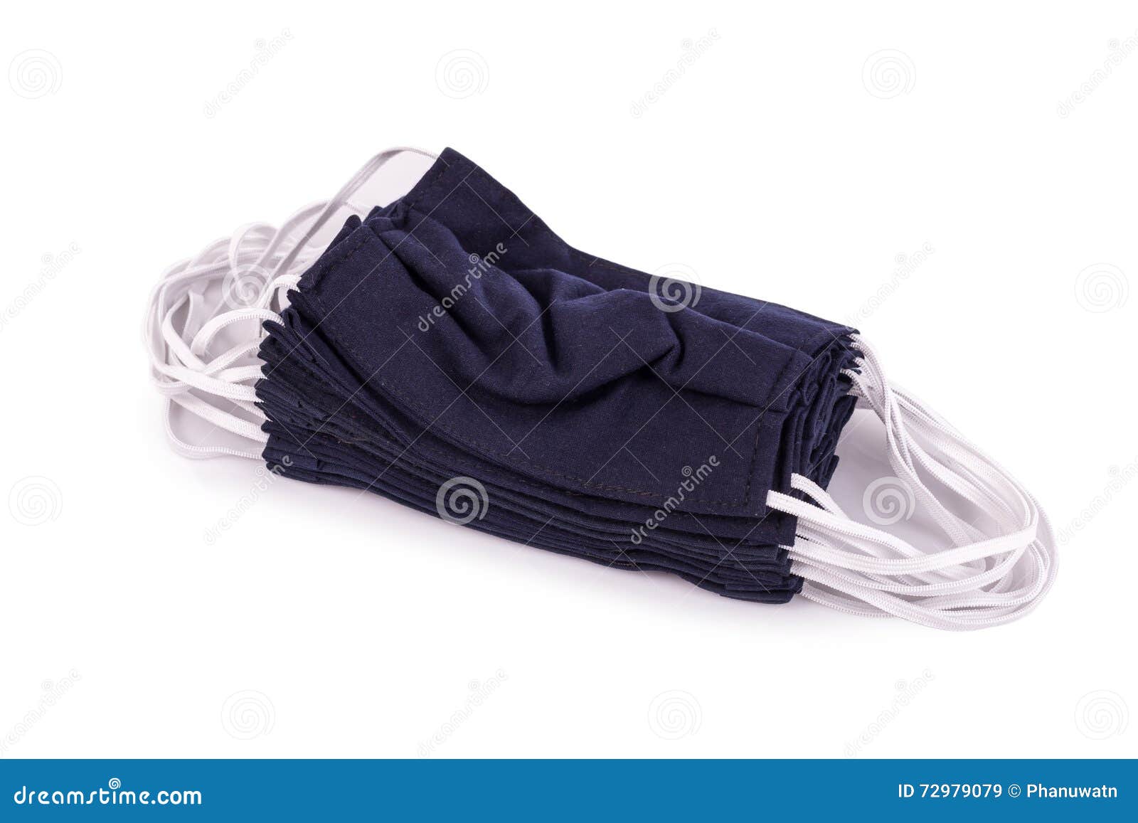 Black Textile Dust Mask Isolated on White Background Stock Image ...