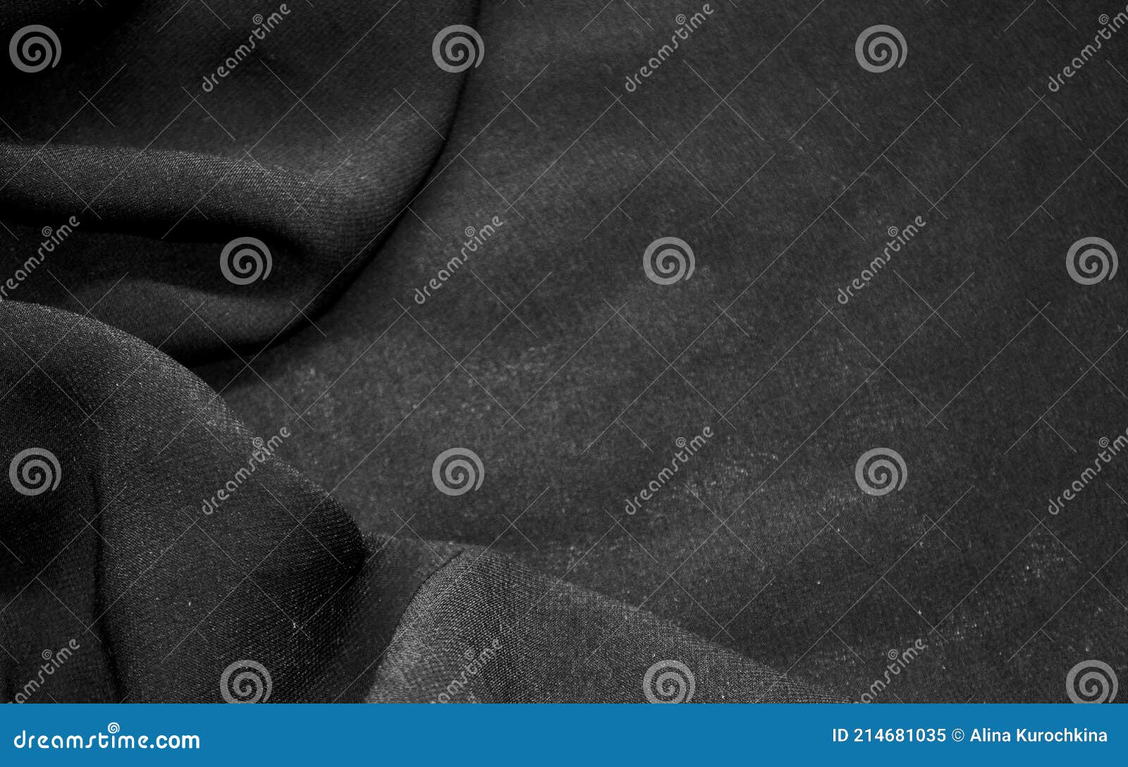Black Textile Pattern As a Background. Black Material Texture on Fabric ...