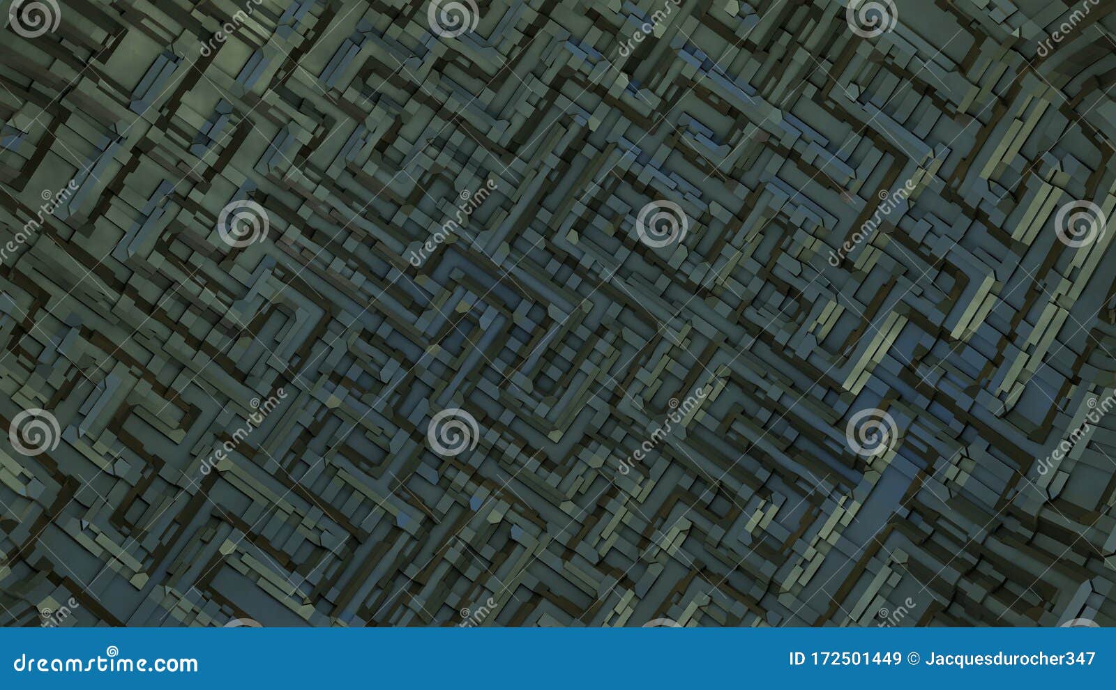 Black Texture Metal Surface Maze Relief Dark 3D Illustration Background ...