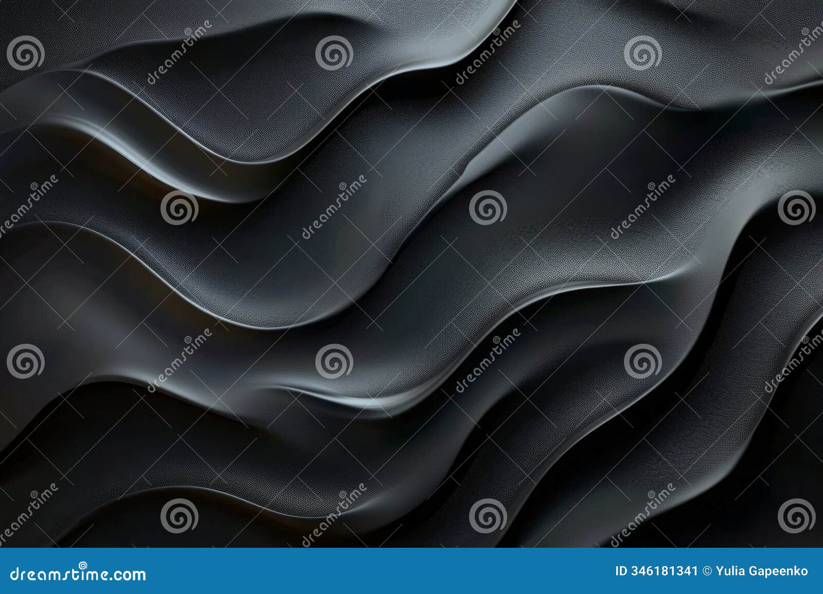 Black Textured Curves Create a Dynamic Wave Pattern on a Dark Surface ...