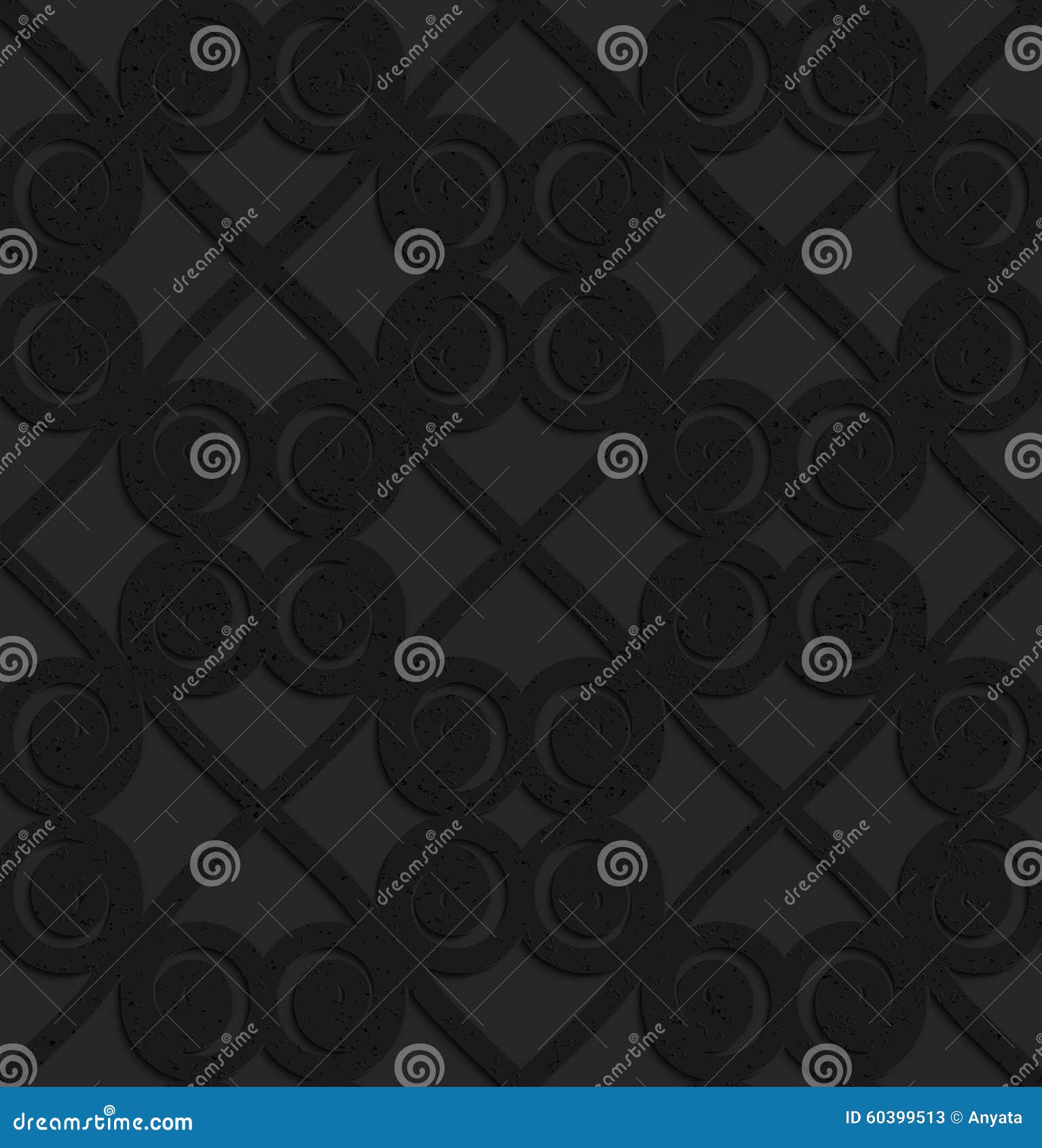 Black Textured Plastic Swirls in Square Grid Stock Vector ...