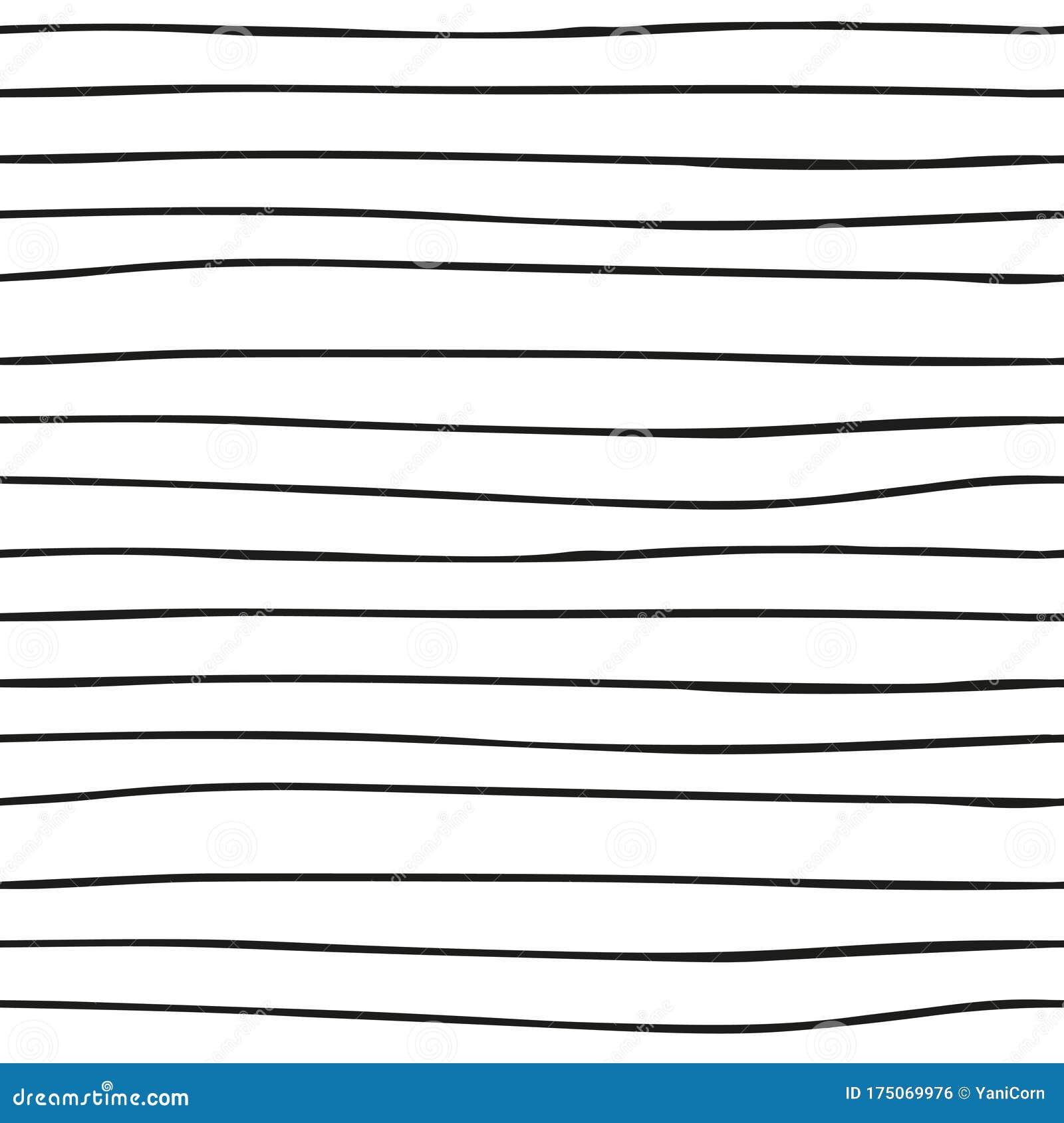 Black Thin Horizontal Lines on White Background Seamless Pattern ...