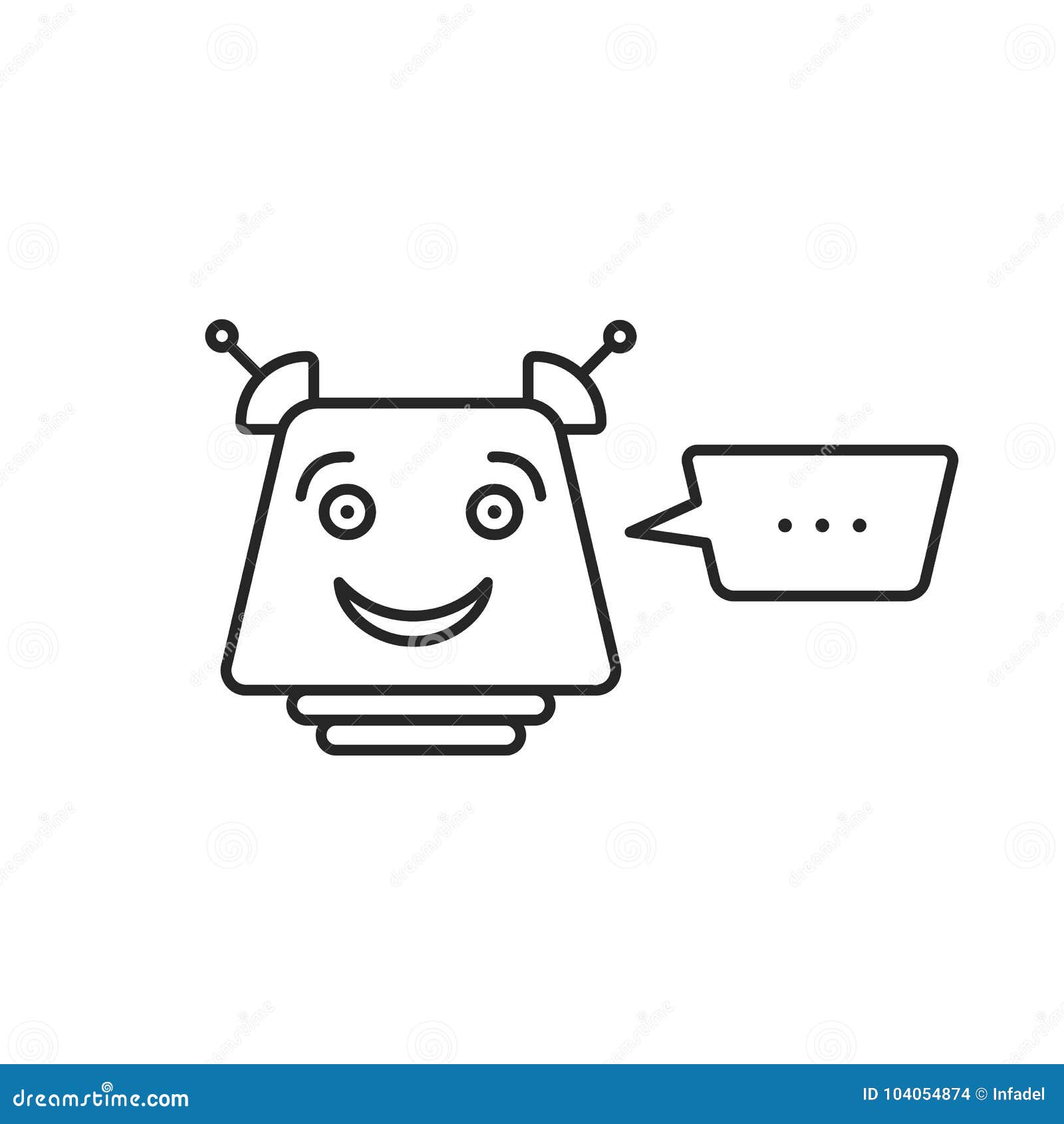 Chatbot Robo Advisor Conversation With Speech Bubbles On Mobile Royalty ... Chatbot Robo Advisor Conversation With Speech Bubbles On Mobile Royalty ...