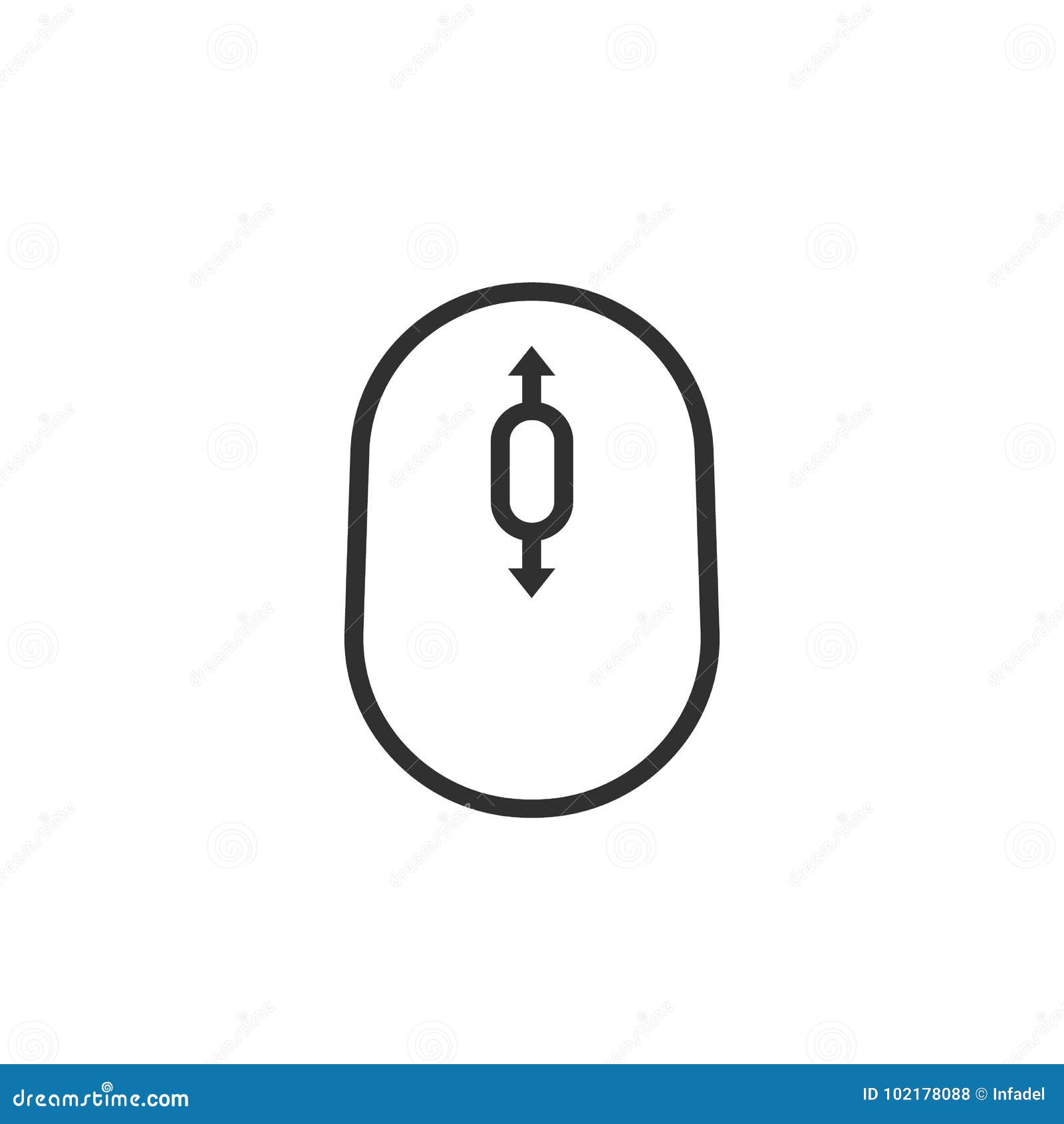 Line Scroll Gestures. Scrolling Mouse, Touchscreen Gesture And Scroll ...