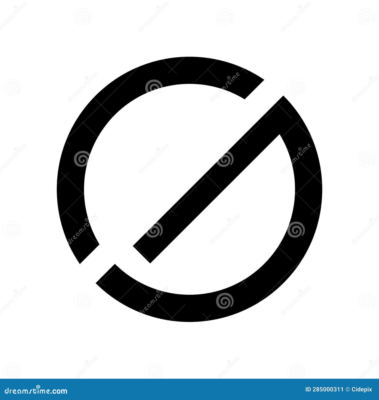 Black Thin Round Letter G Icon Stock Vector - Illustration of capital ...