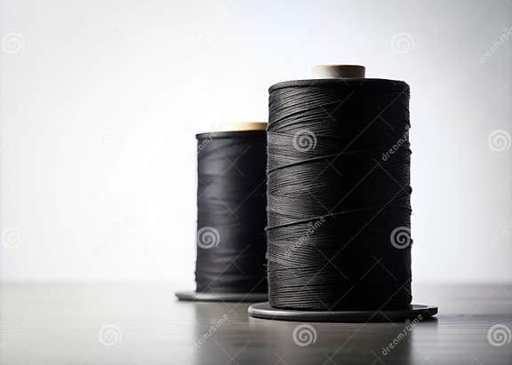 Black Thread Spools Versatile Visual Aid for Sewing Crafting and Design ...