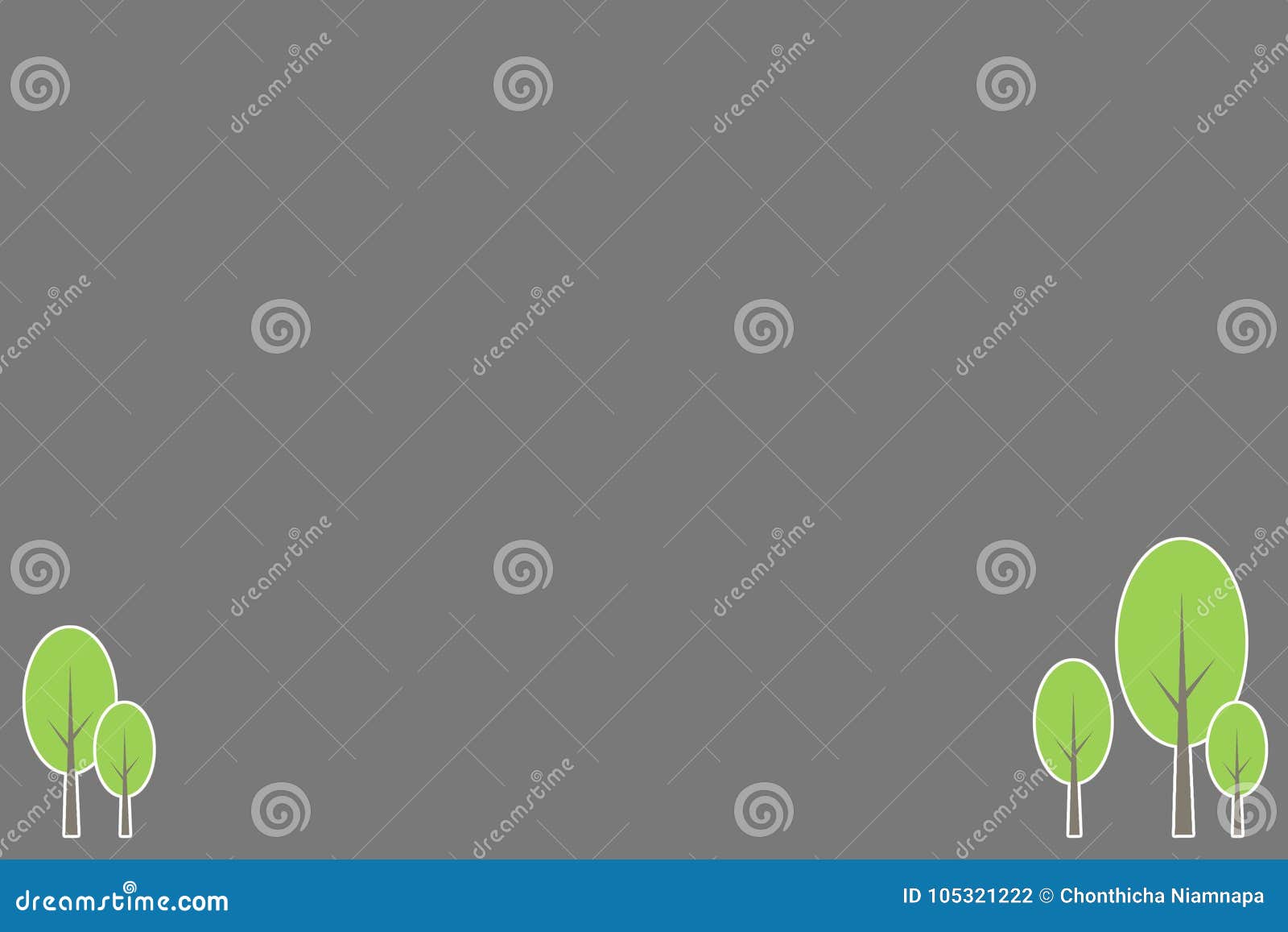 Simple Trees on Plain Background Stock Photo - Image of black ...