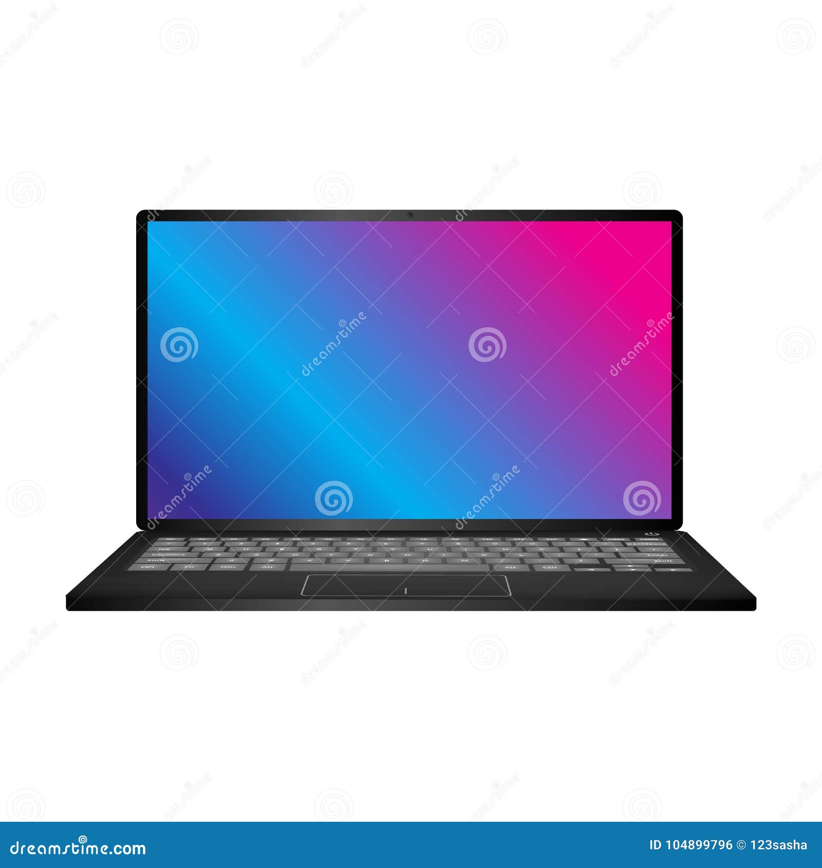 Shiny Screen On The Crossed Wires Vector Illustration | CartoonDealer ...