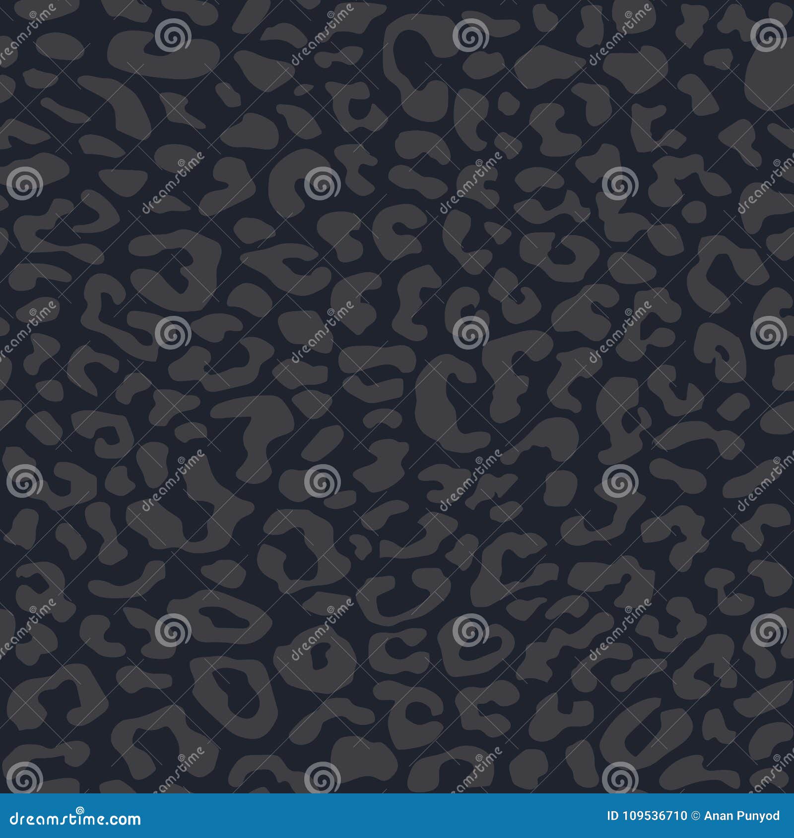 Black Tiger Panther Texture Abstract Seamless Vector Pattern Background ...