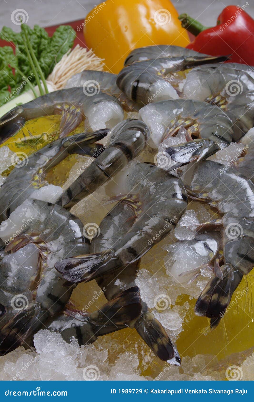 Black tiger prawns stock image. Image of seafood, photograph - 1989729