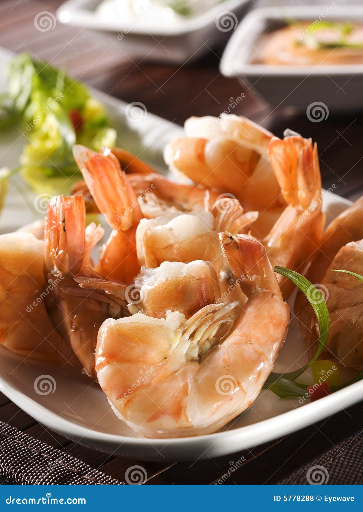 Black tiger prawns stock photo. Image of plate, tiger - 5778288