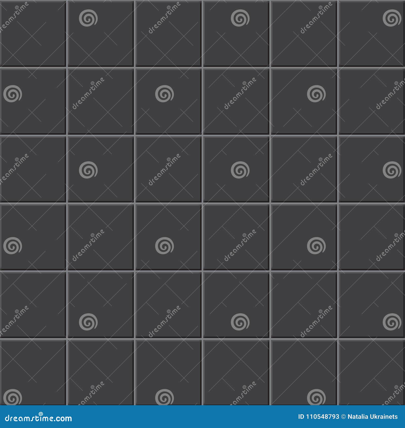 Black tile texture stock vector. Illustration of square - 110548793