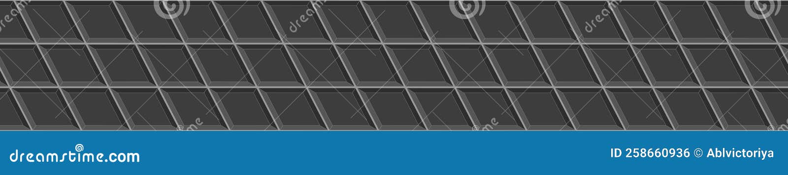 Black Tilt Rhombus Tile Seamless Pattern. Kitchen Backsplash Lozenge ...