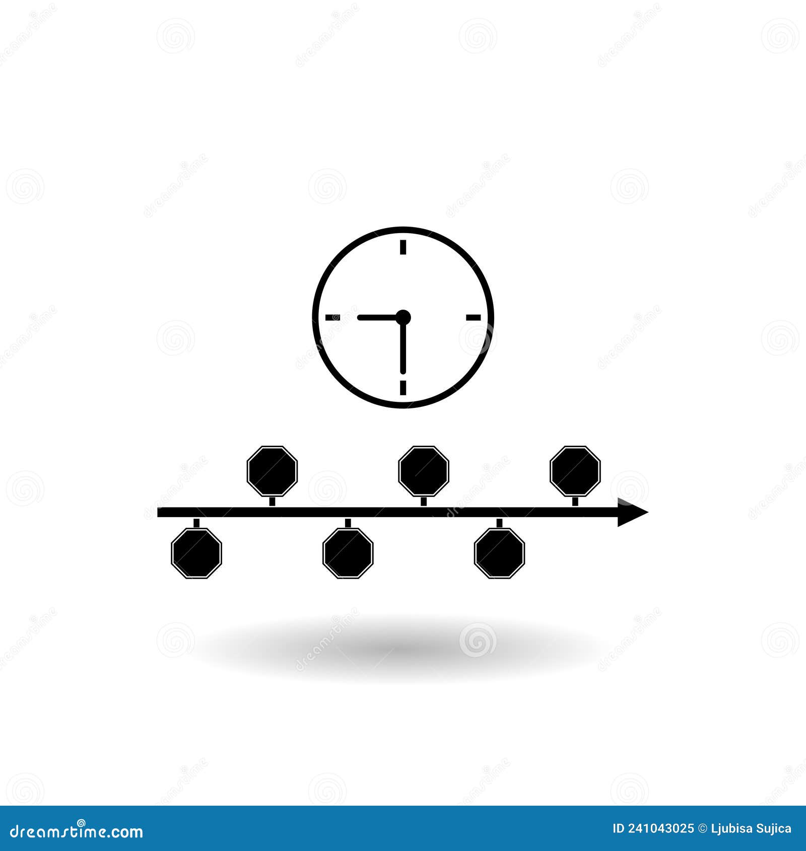 Timeline Icon Vector. Map Illustration Sign. Route Symbol. Tourism Logo ...