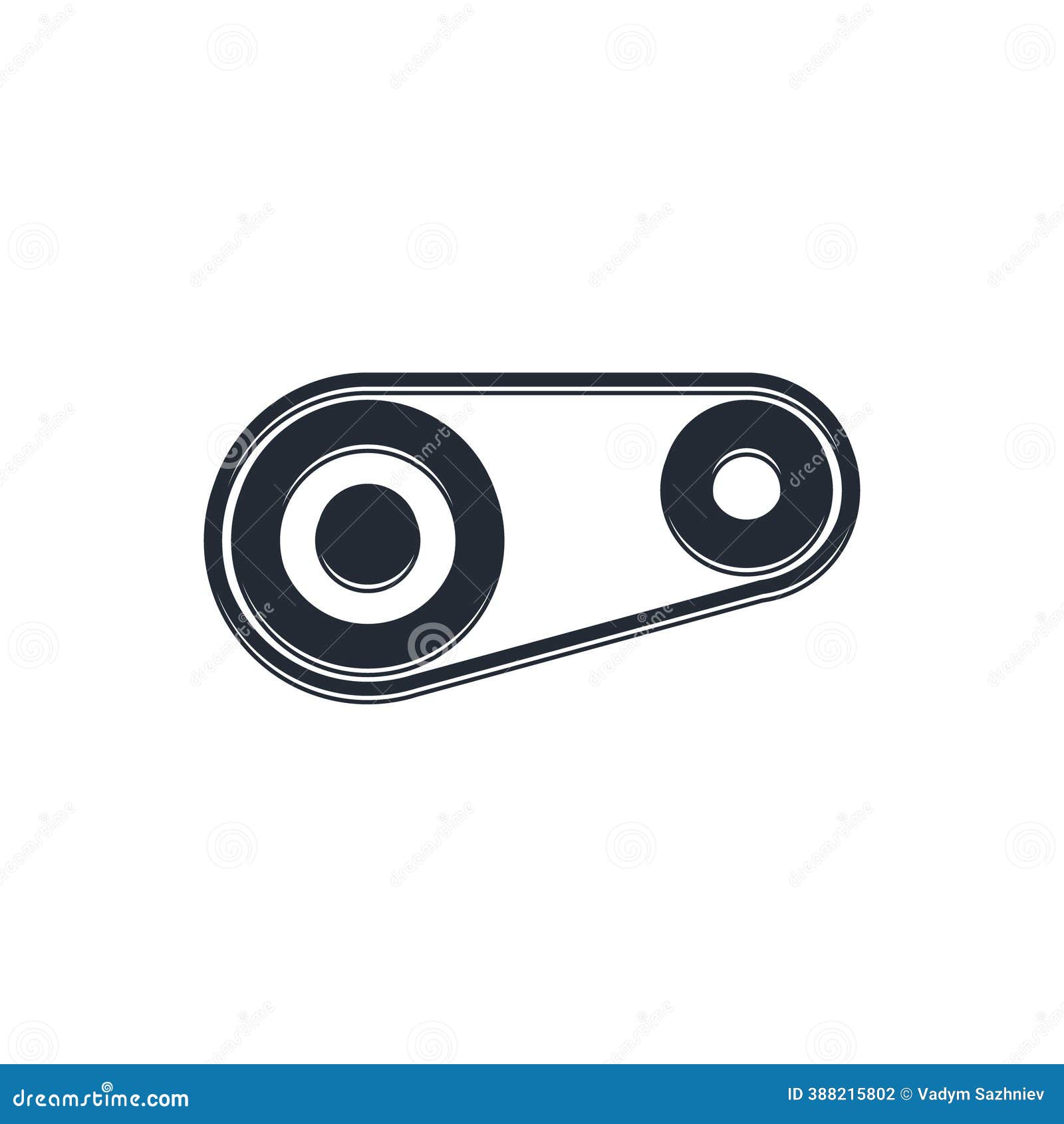 Timing Belt Icons On White Background. Vector Illustration. Royalty ...