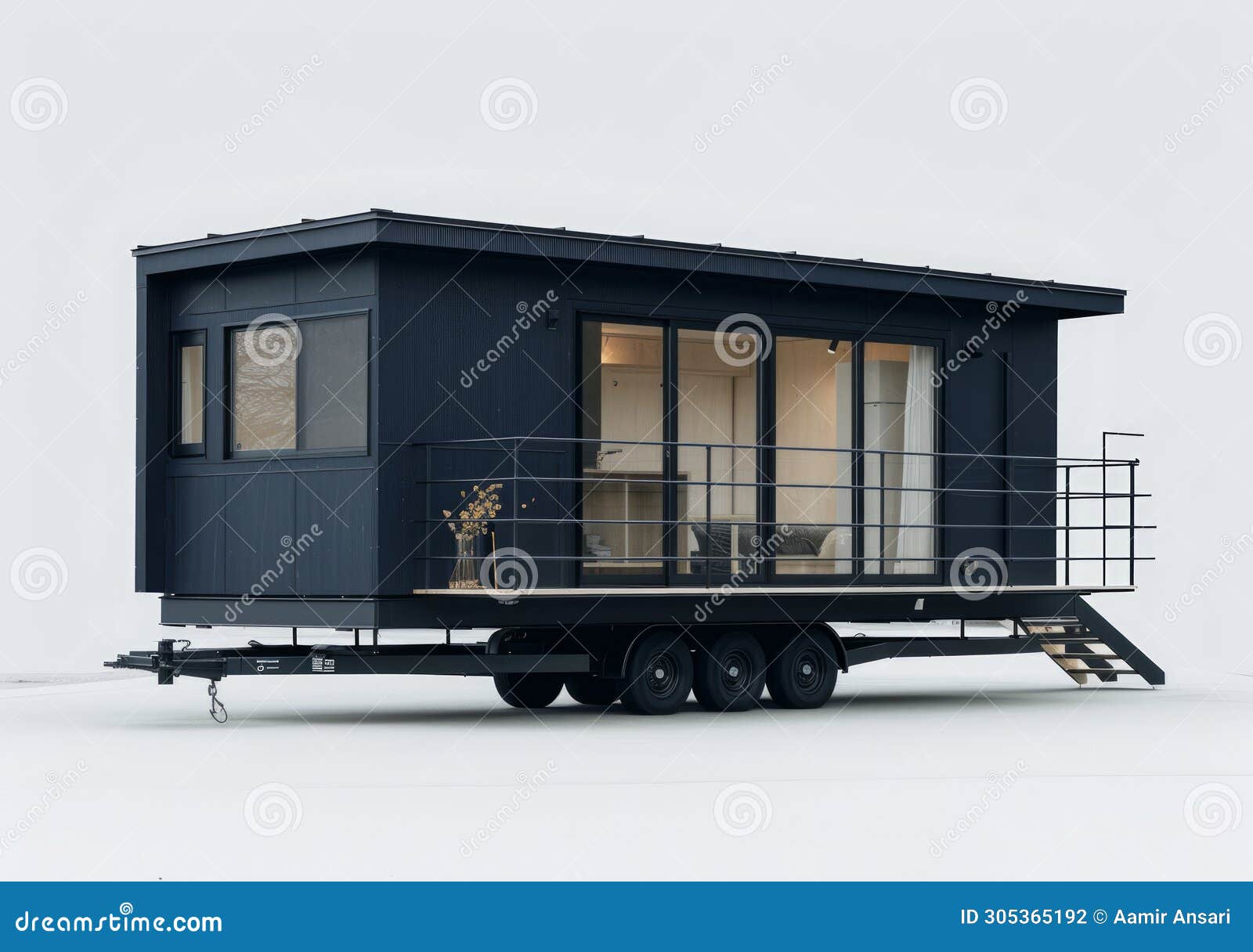 Black Tiny House Isolated On White Background, Tiny Homes Photo Royalty ...