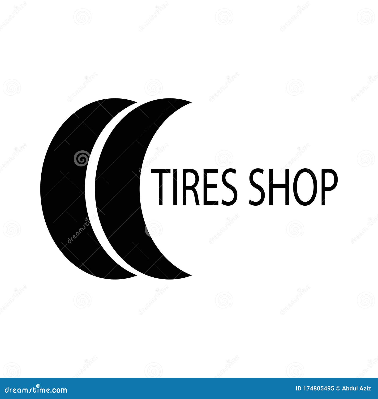 Black Tires Illustration Logo Vector Design Stock Vector - Illustration ...