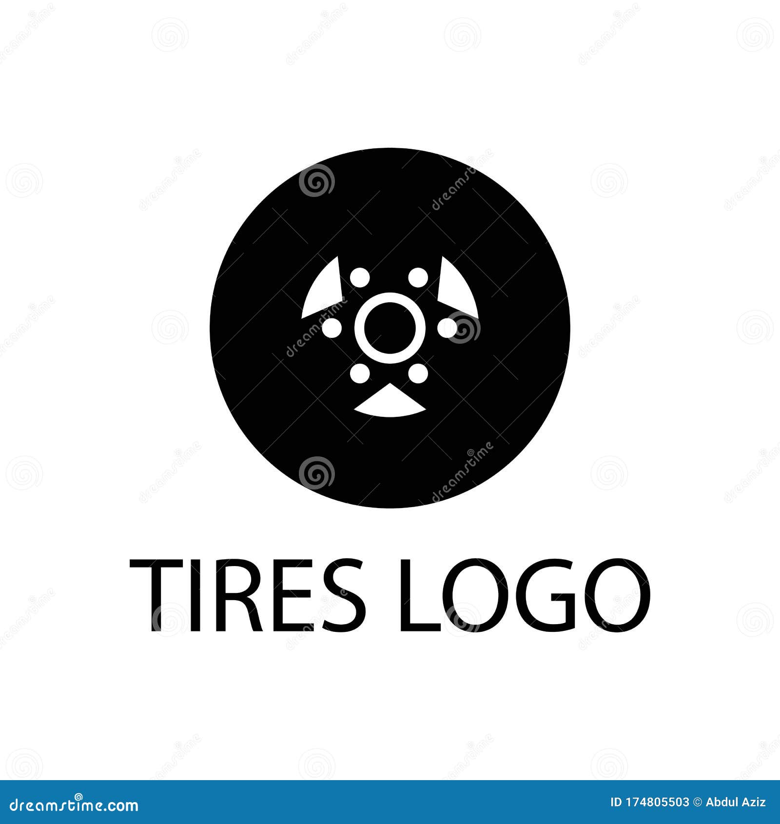 Black Tires Illustration Logo Vector Design Stock Vector - Illustration ...