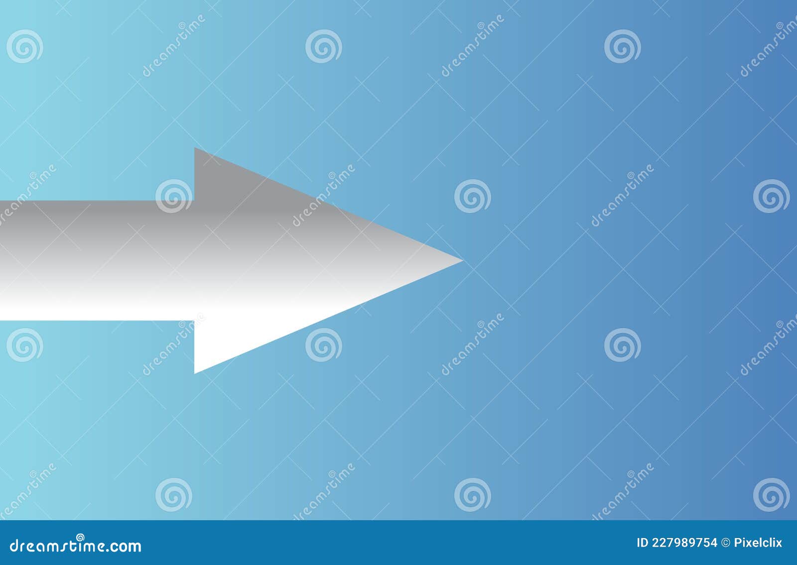 Black To White Gradient Arrow Pointing Horizontally Left To Right ...