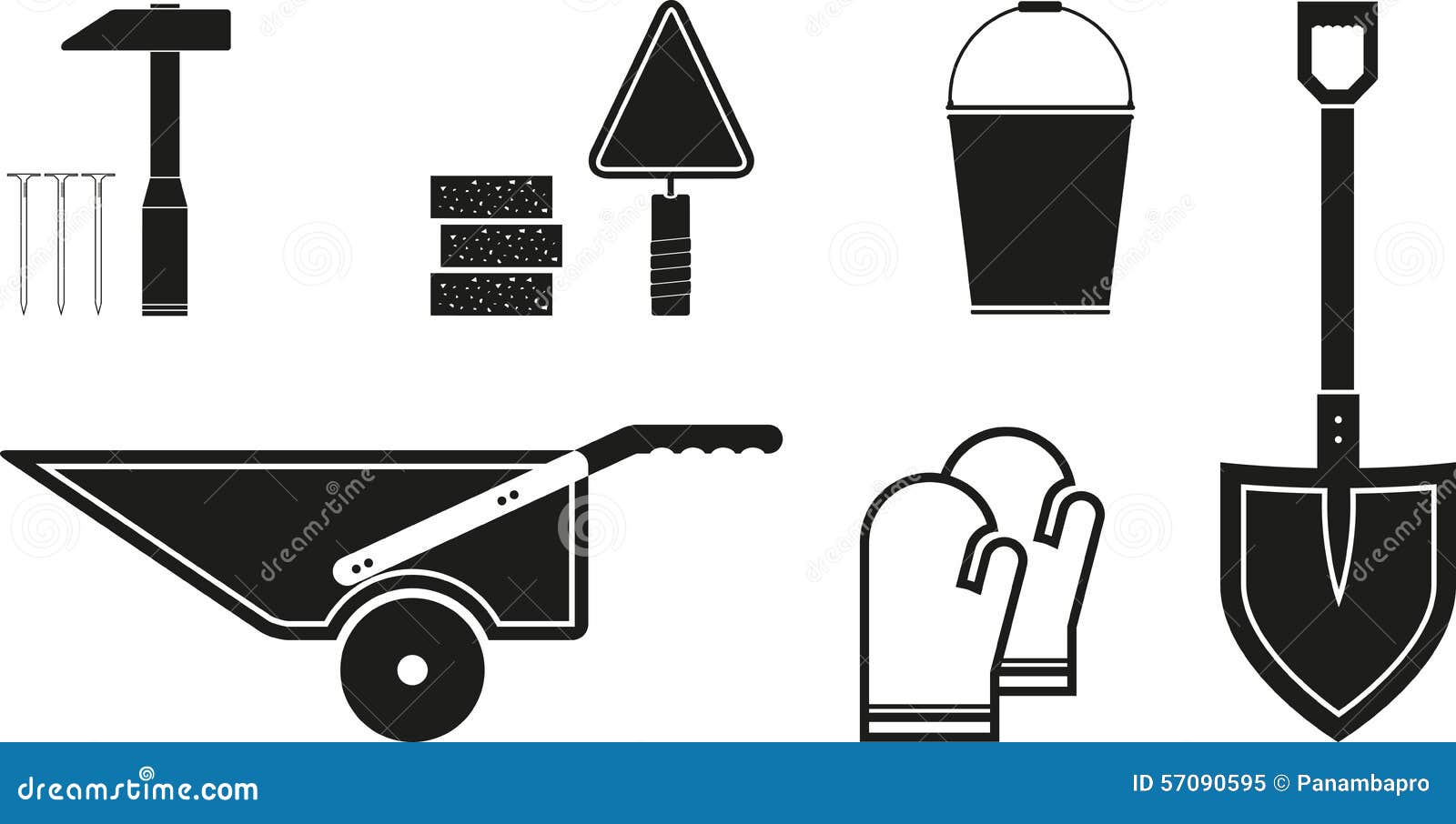 Black tools icon stock illustration. Illustration of symbol - 57090595