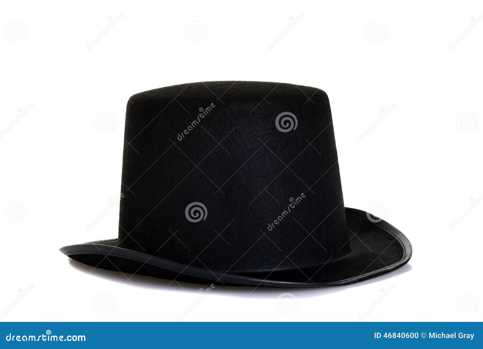 Black top hat stock photo. Image of silk, tophat, white - 46840600