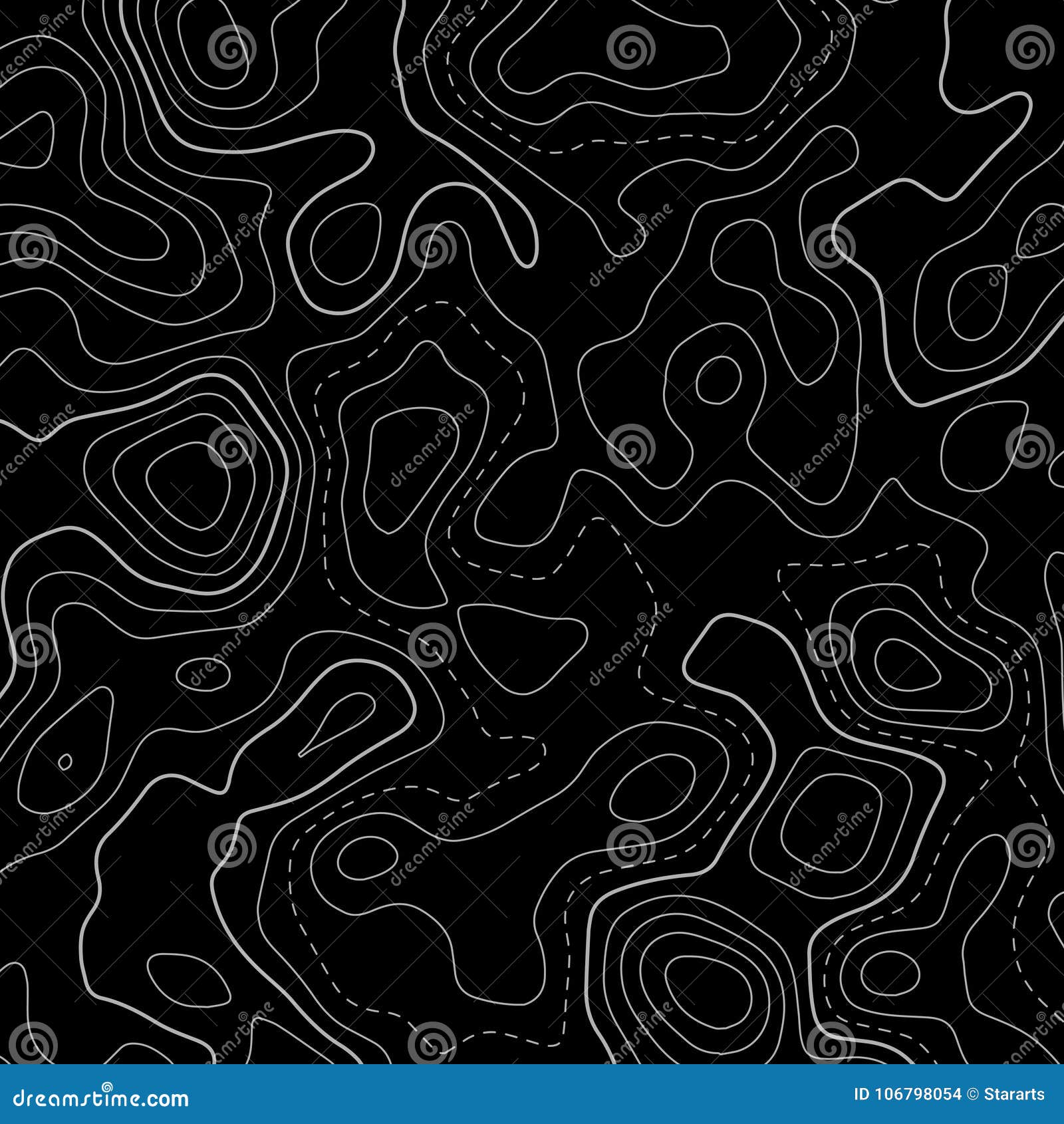 Black Topographic Map Lines Background Stock Vector - Illustration of ...