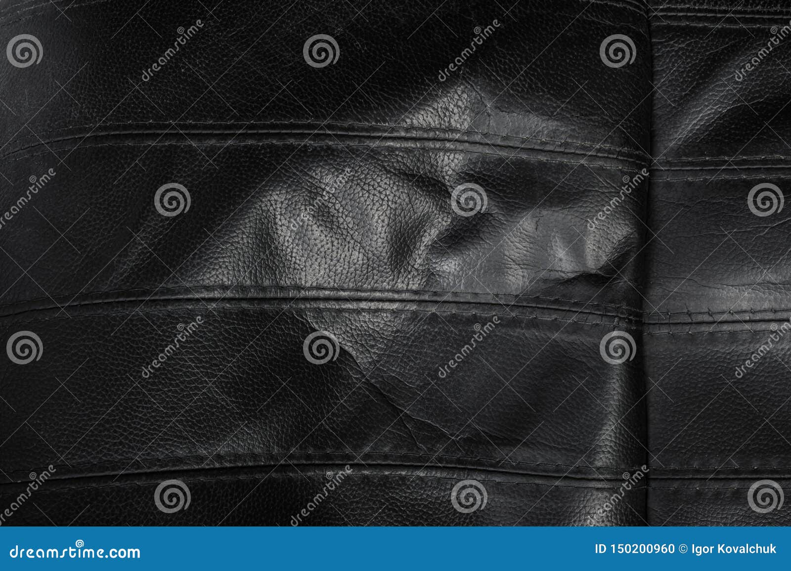 Black Torn Leather Texture Stock Photography | CartoonDealer.com #150200960