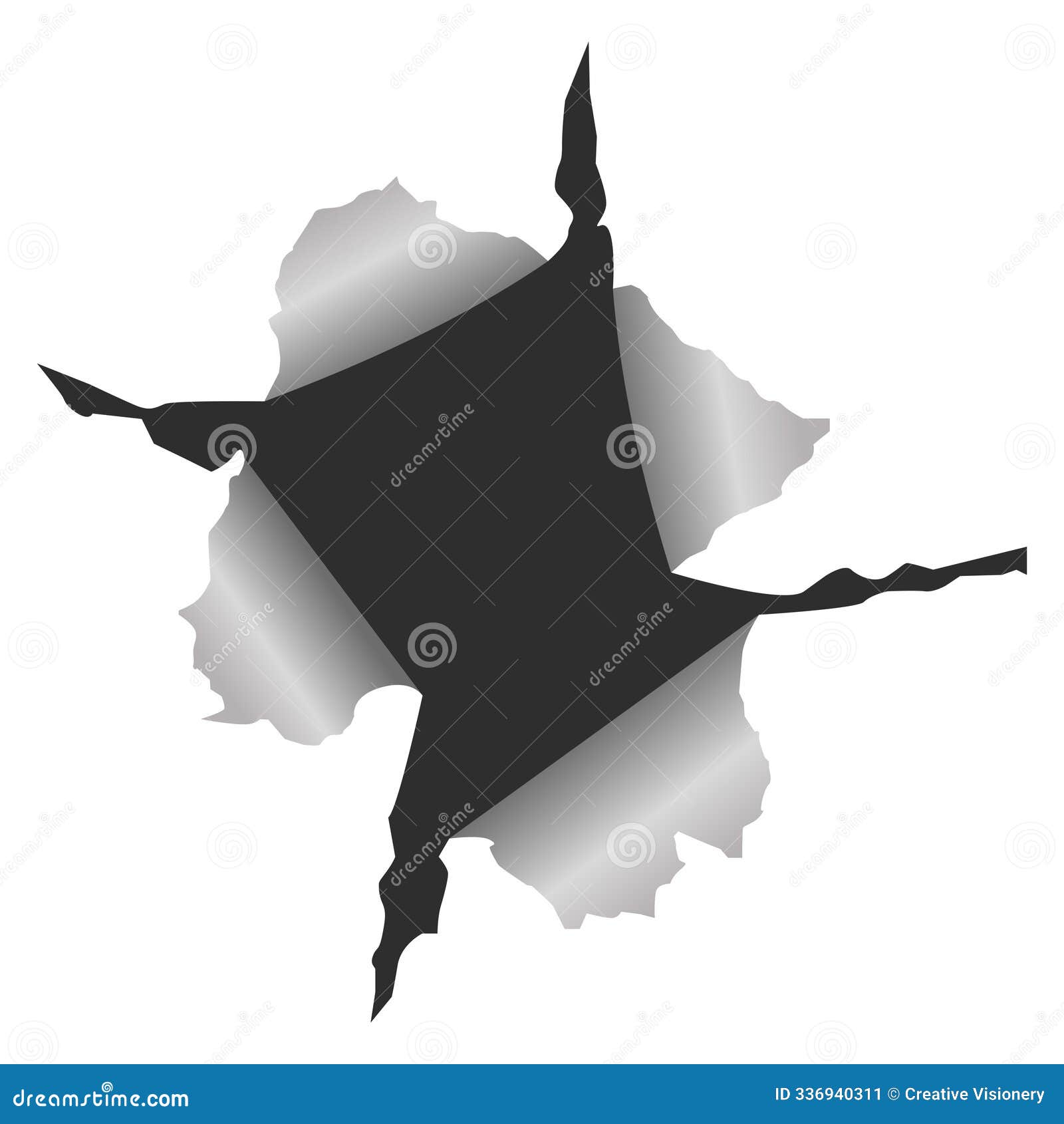 Black Torn Paper Border Decoration Stock Vector - Illustration of ...