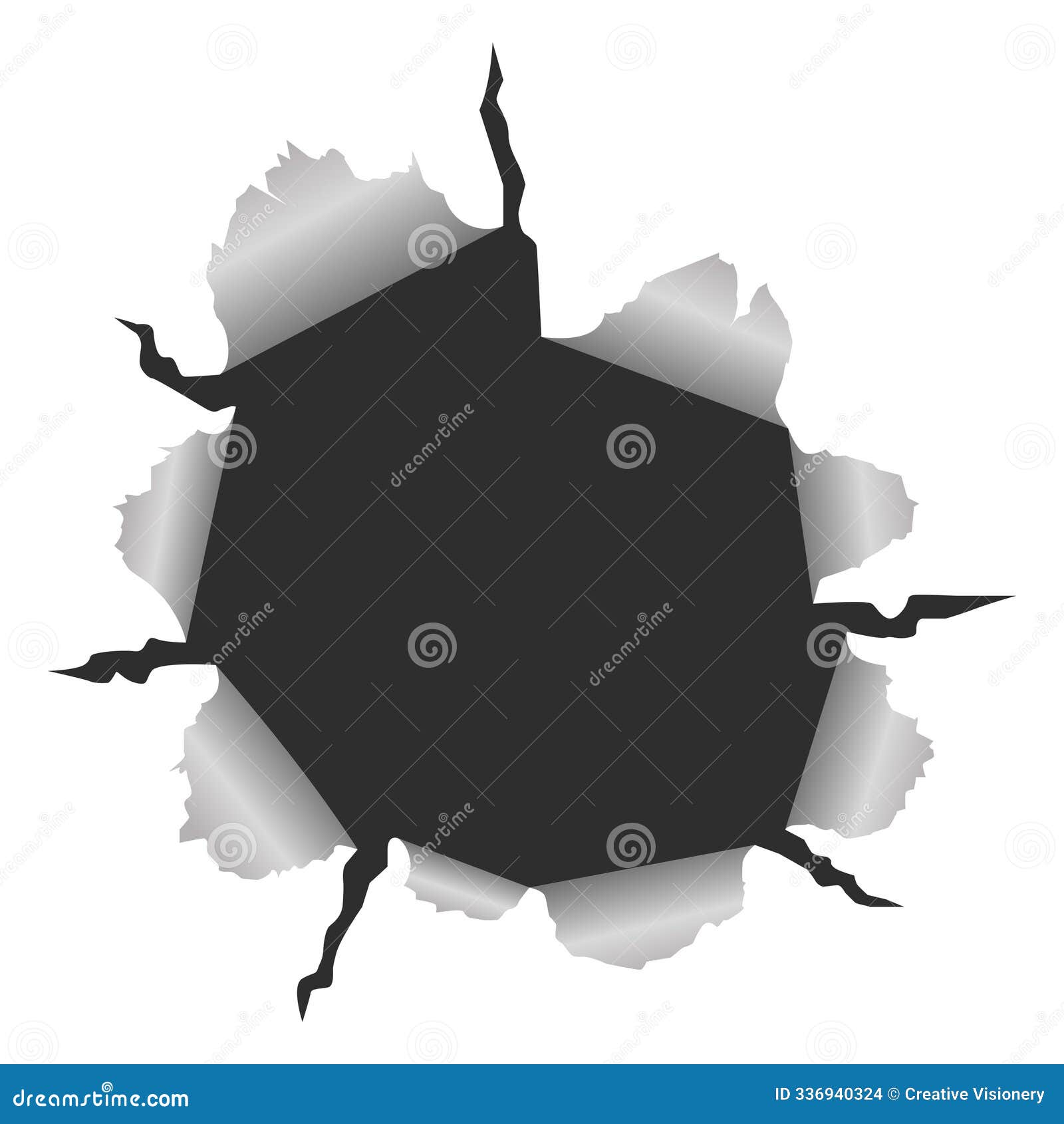 Black Torn Paper Border Decoration Stock Vector - Illustration of ...
