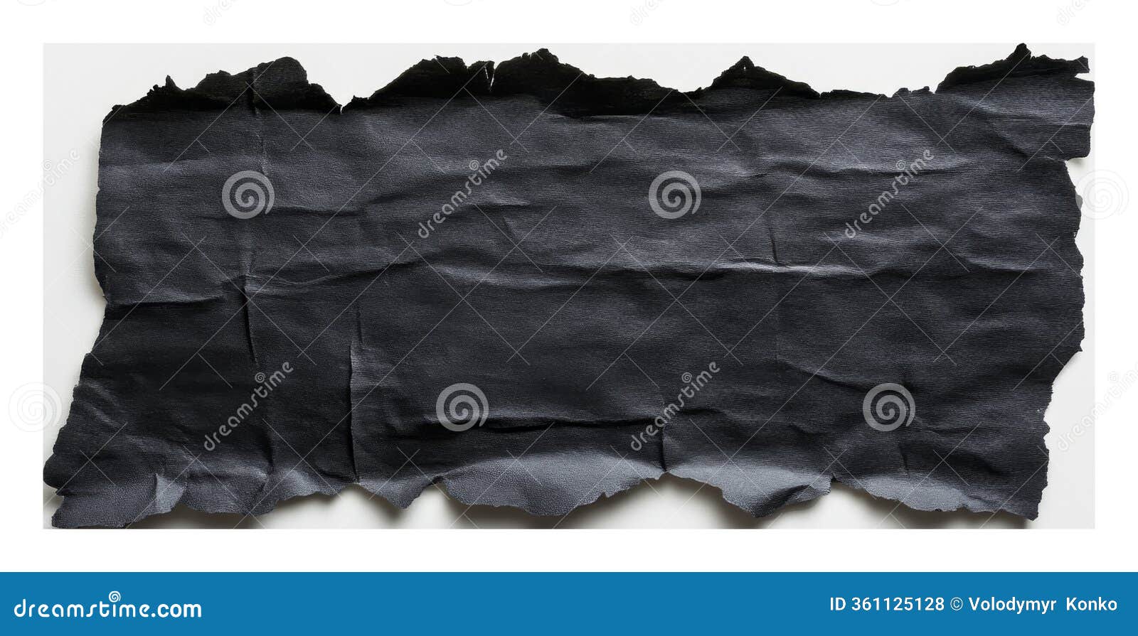 Black Torn Paper on Transparent Background, Textured Surface. Artistic ...