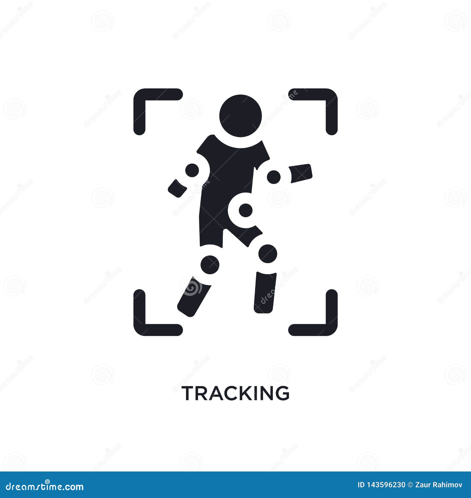 Black Tracking Isolated Vector Icon. Simple Element Illustration from ...