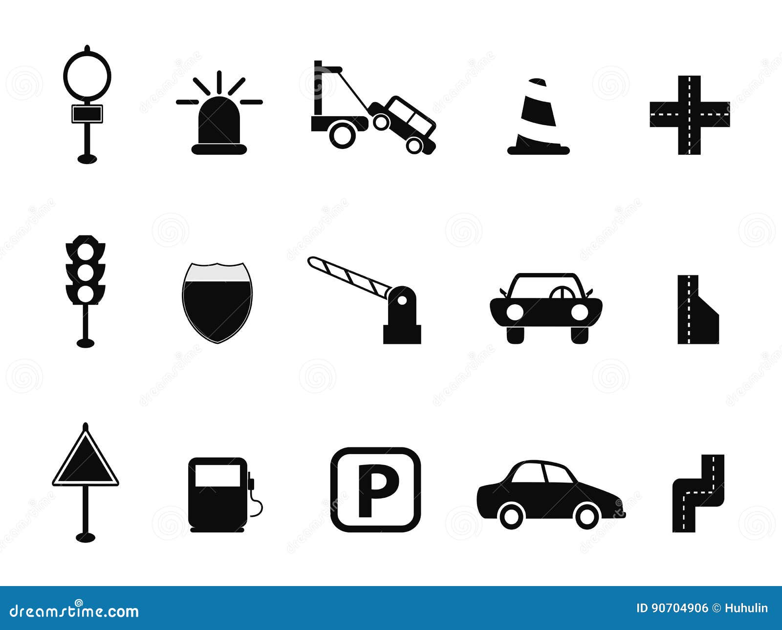 Traffic Jam Icon For Traffic Concepts, Highway Congestion Symbol ...