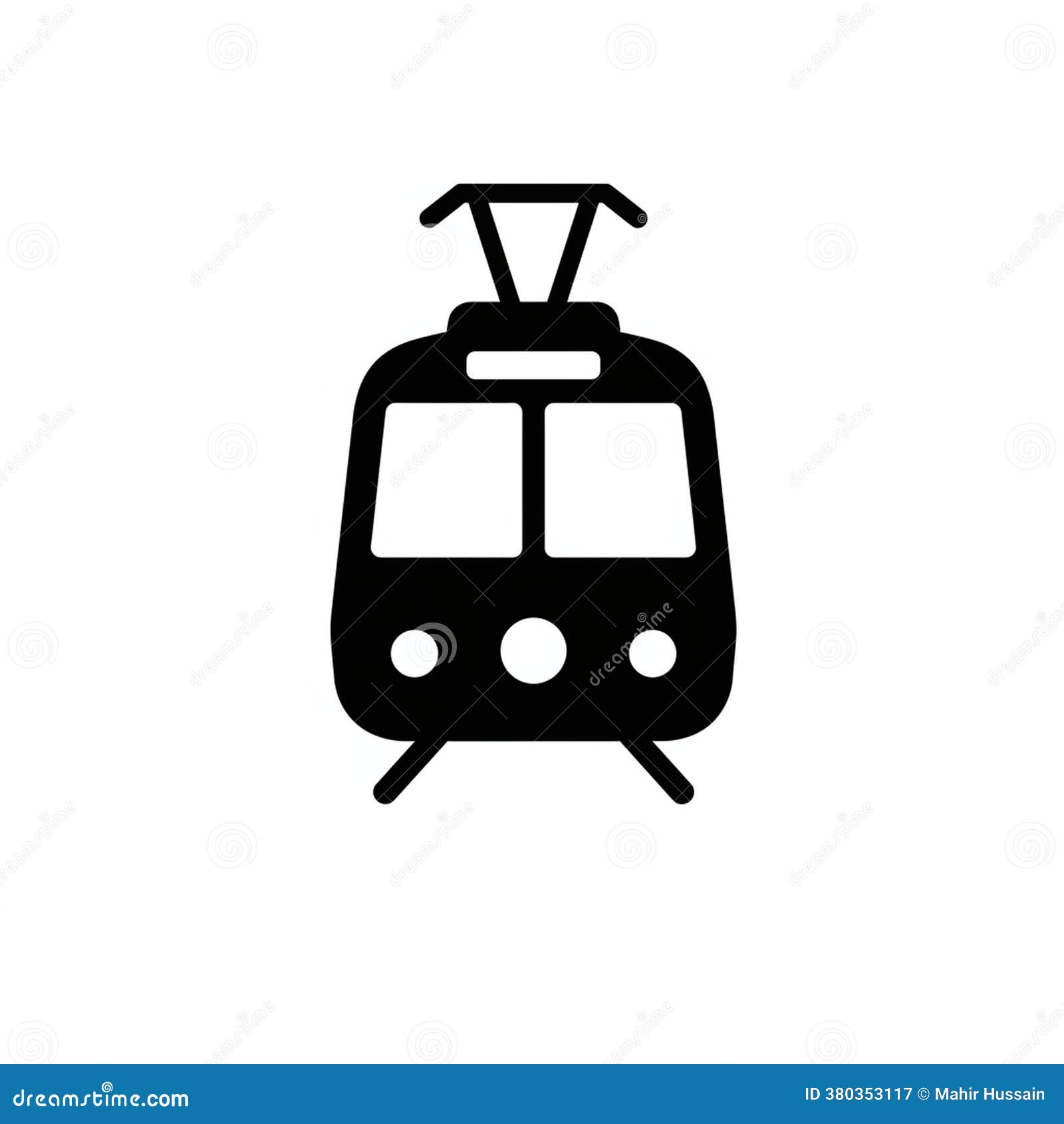 Black Tram Isolated Vector Icon. Simple Element Illustration From ...