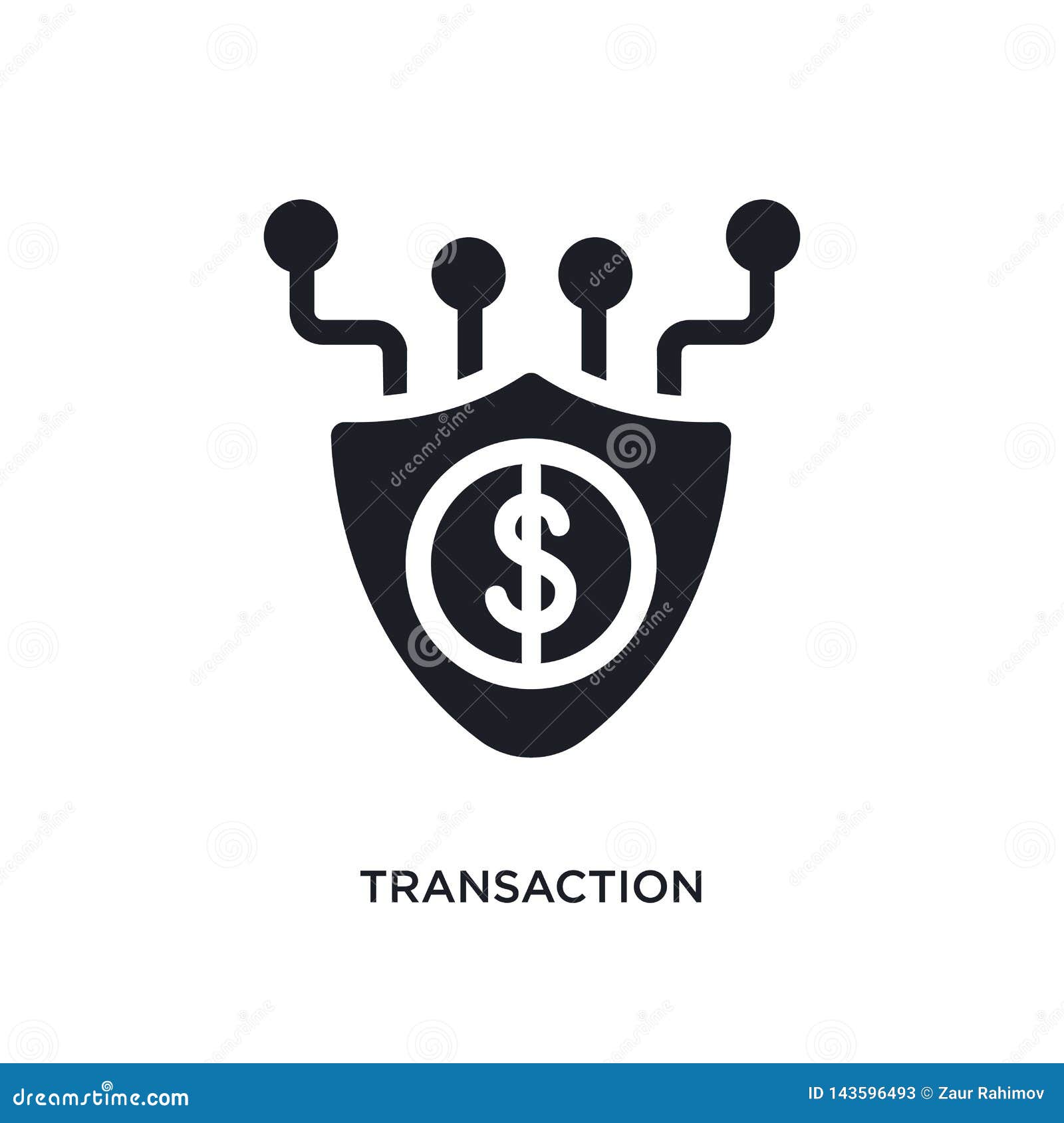 Black Transaction Isolated Vector Icon. Simple Element Illustration ...
